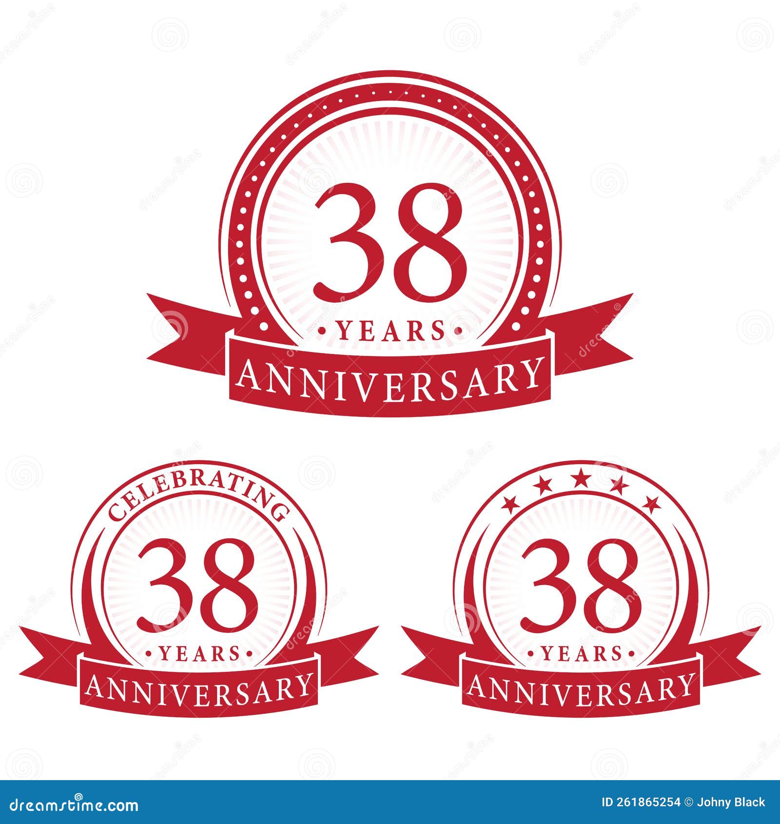 38 Years Anniversary Celebration Logotype. 38th Anniversary Logo ...