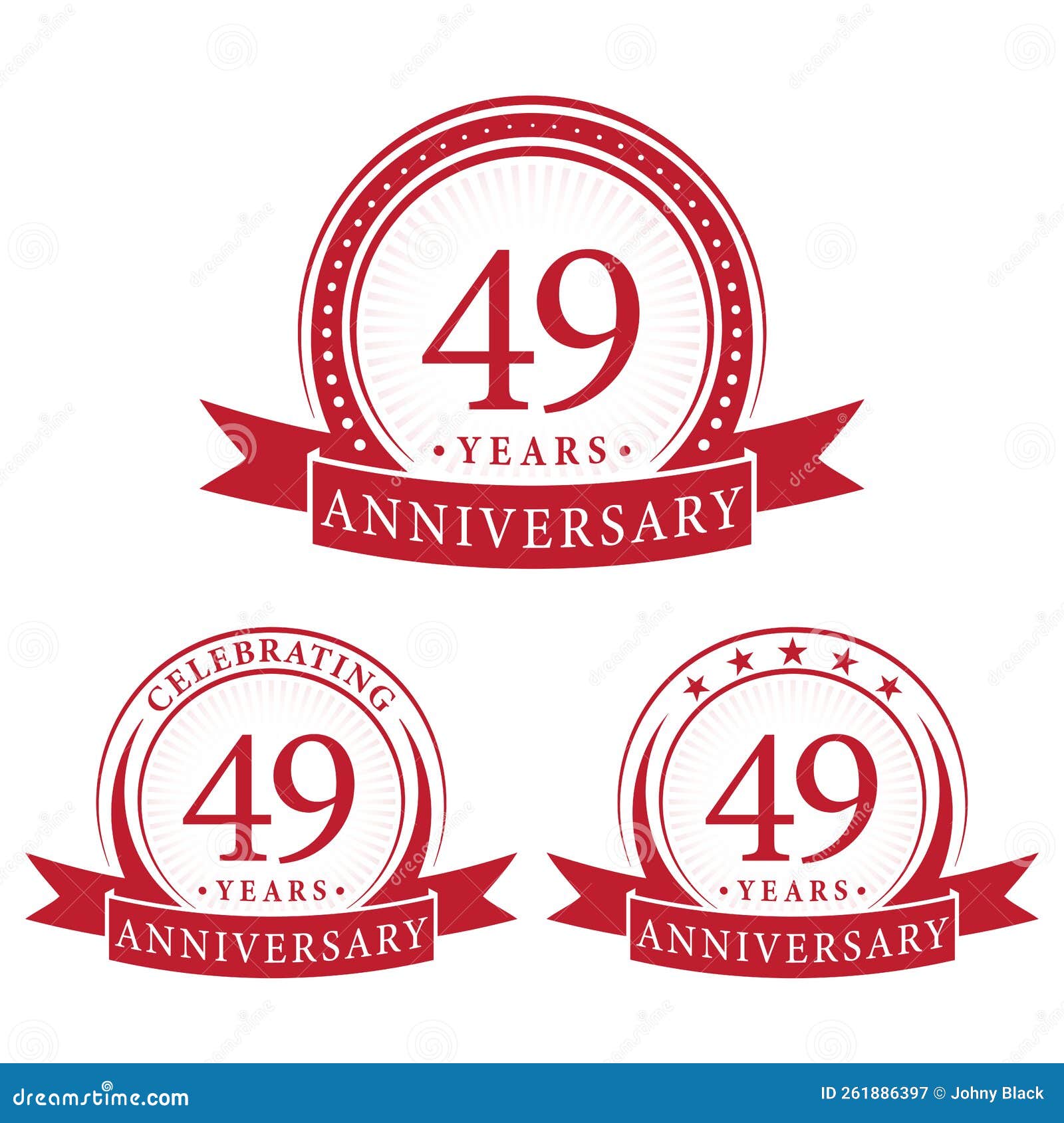 49 Years Anniversary Celebration Logotype. 49th Anniversary Logo ...