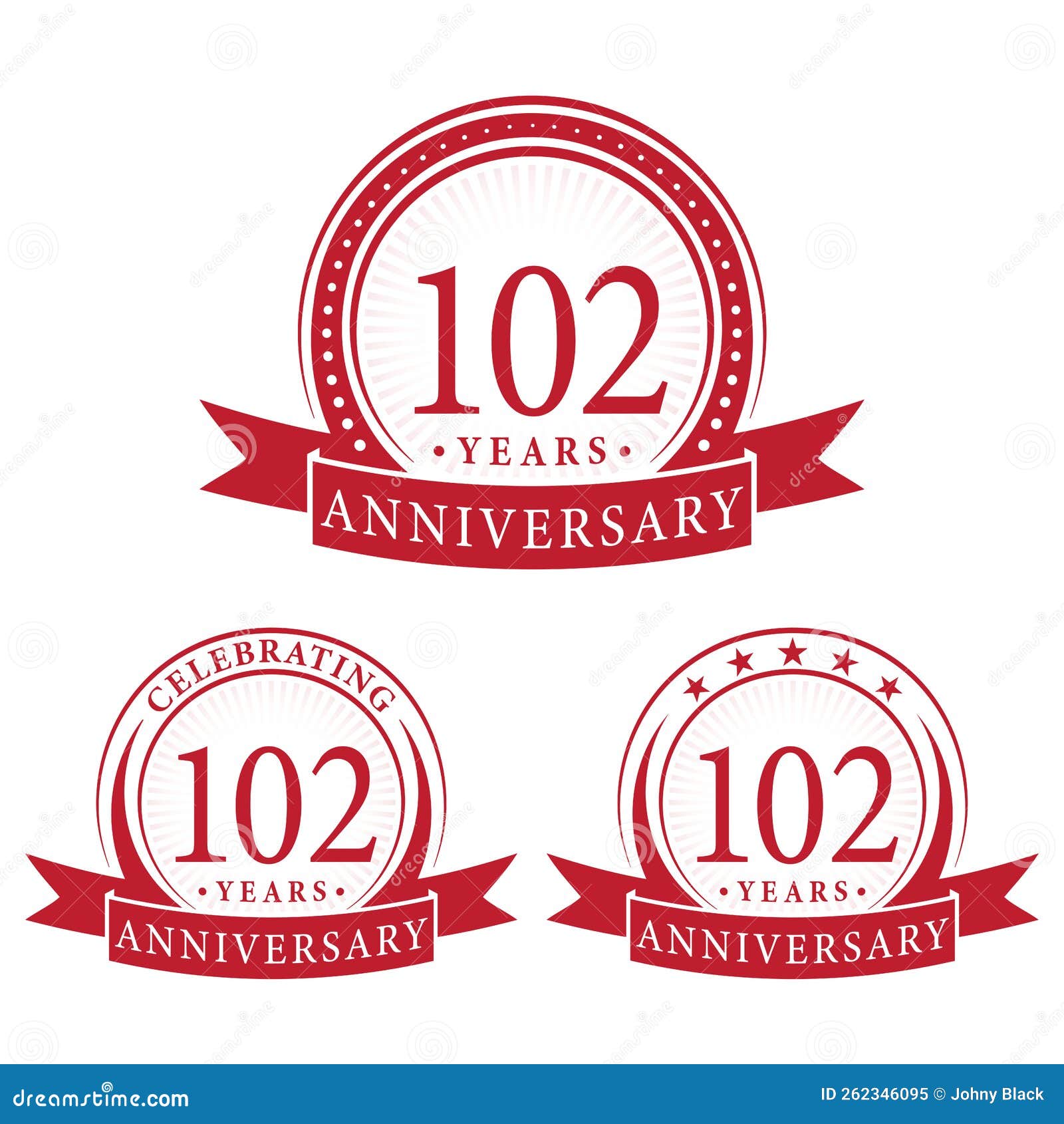 102 Years Anniversary Celebration Logotype. 102nd Anniversary Logo ...