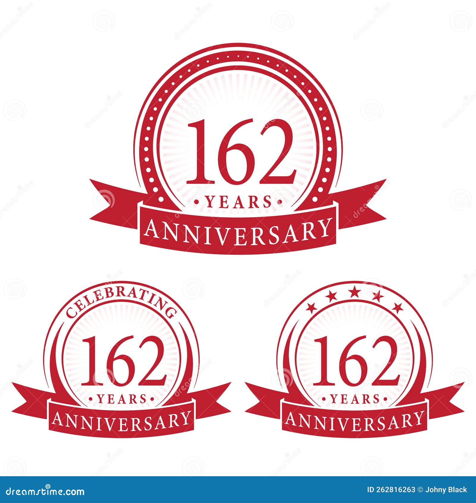 162 Years Anniversary Celebration Logotype. 162nd Anniversary Logo ...