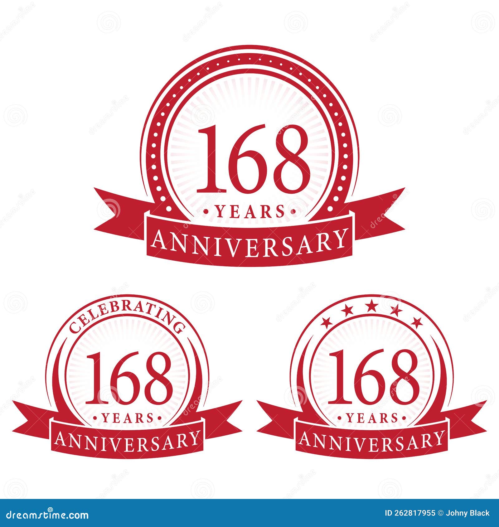 168 Years Anniversary Celebration Logotype. 168th Anniversary Logo ...