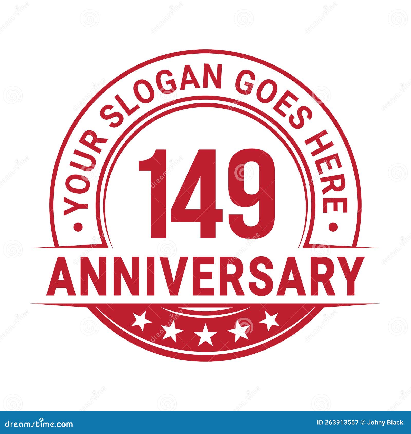 149 Years Anniversary. 149th Anniversary Logo Design Template. Vector ...