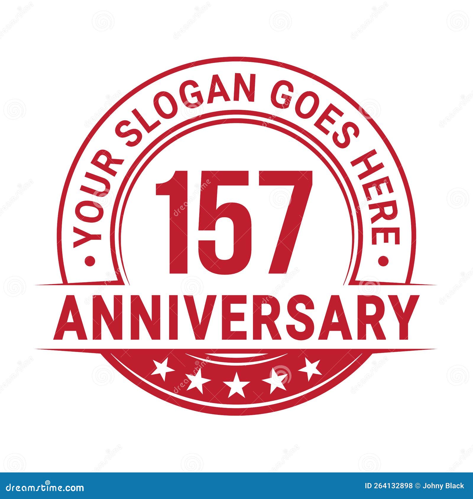 157 Years Anniversary. 157th Anniversary Logo Design Template. Vector ...