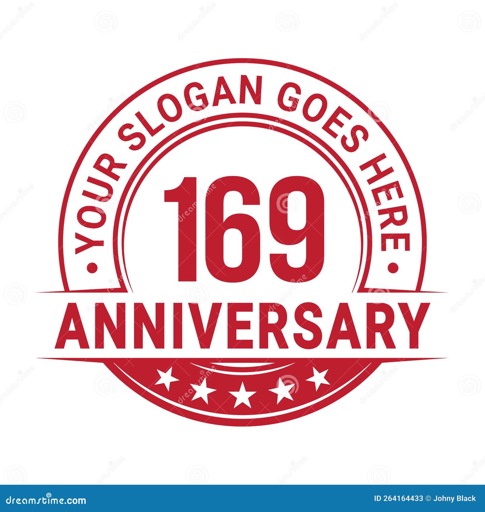 169 Years Anniversary. 169th Anniversary Logo Design Template. Vector ...