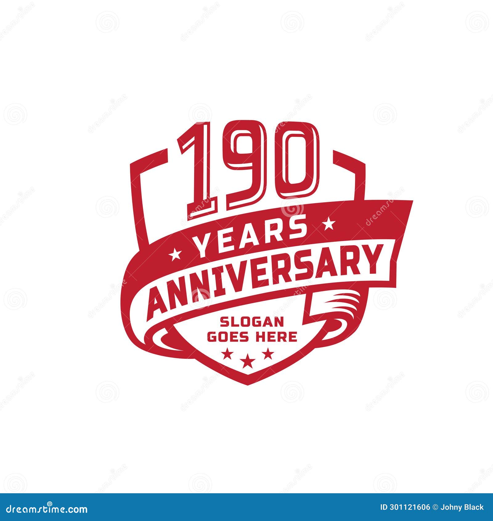 190 Years Anniversary Celebration Design Template. 190th Anniversary ...