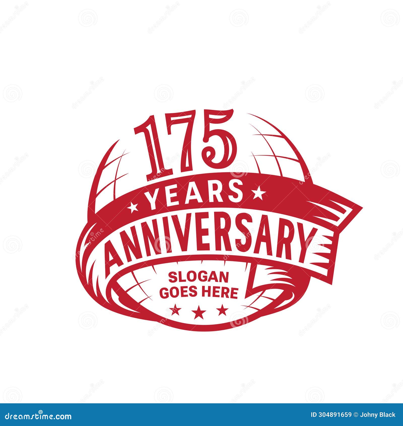 175 Years Anniversary Design Template. Anniversary Vector and ...