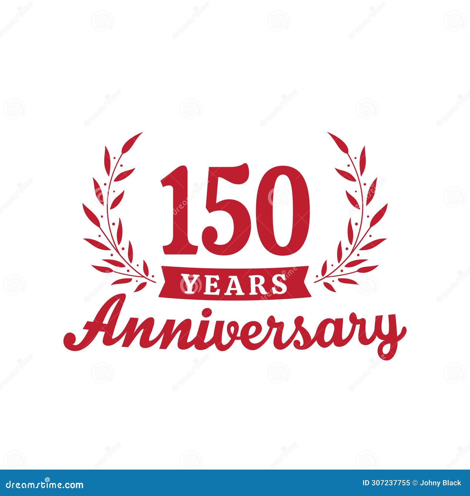 150 Years Anniversary Celebration Logotype. 150th Anniversary Logo ...