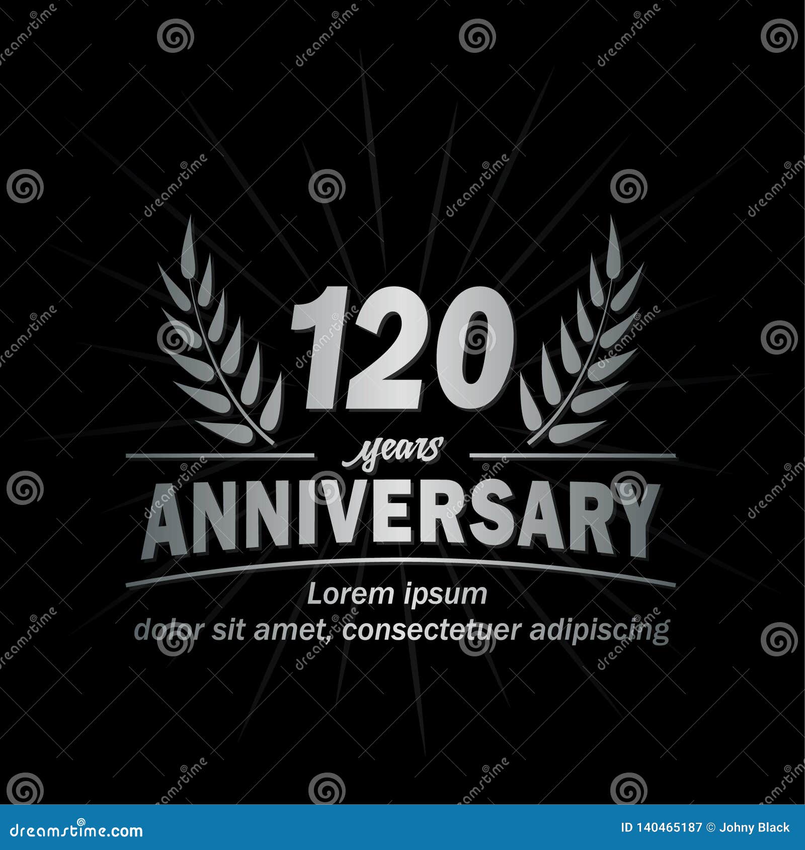 120 Th Anniversary Design Template. 120th Years Vector and Illustration ...