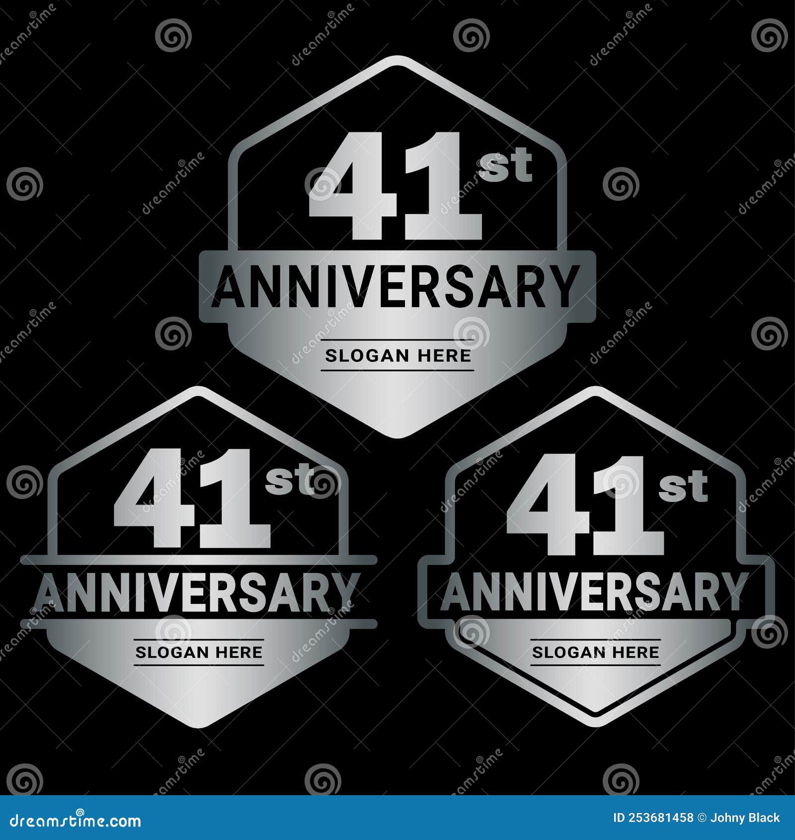 41 Years Anniversary Celebration Logotype. 41st Anniversary Logo ...