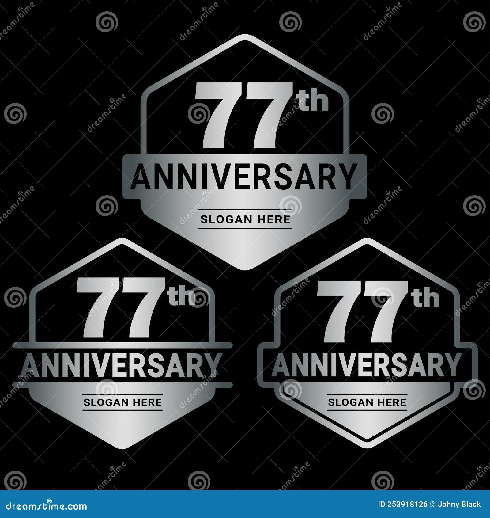 77 Years Anniversary Celebration Logotype. 77th Anniversary Logo ...