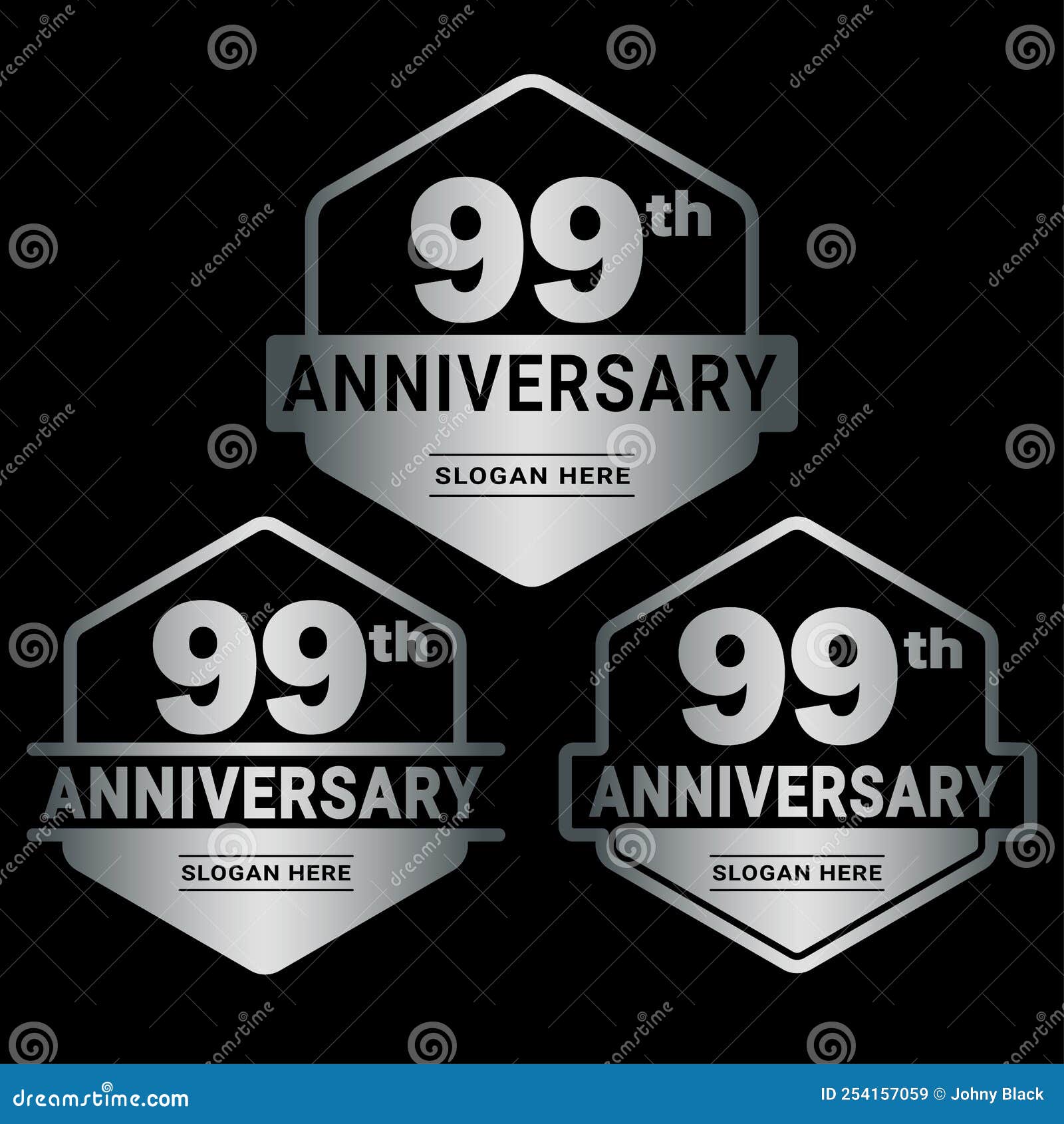99 Years Anniversary Celebration Logotype. 99th Anniversary Logo ...
