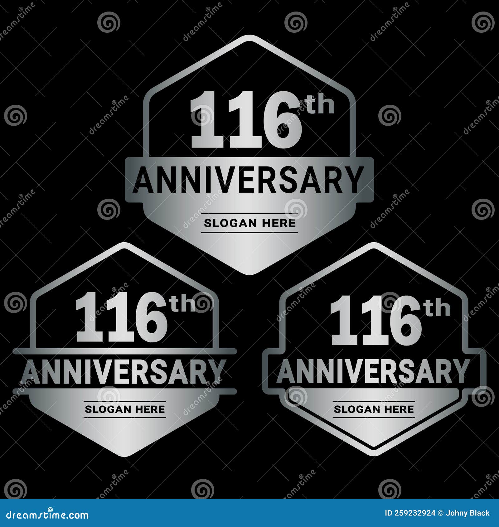 116 Years Anniversary Celebration Logotype. 116th Anniversary Logo ...