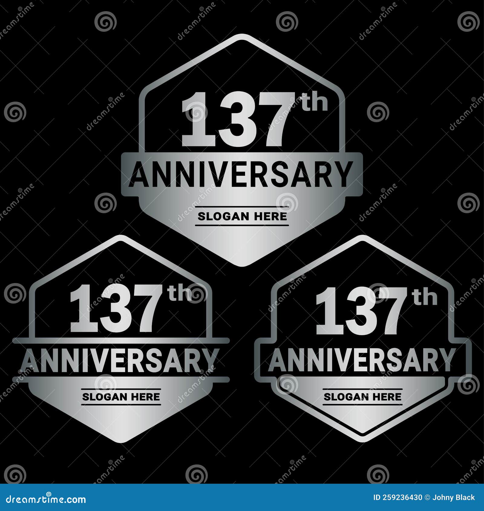 137 Years Anniversary Celebration Logotype. 137th Anniversary Logo ...