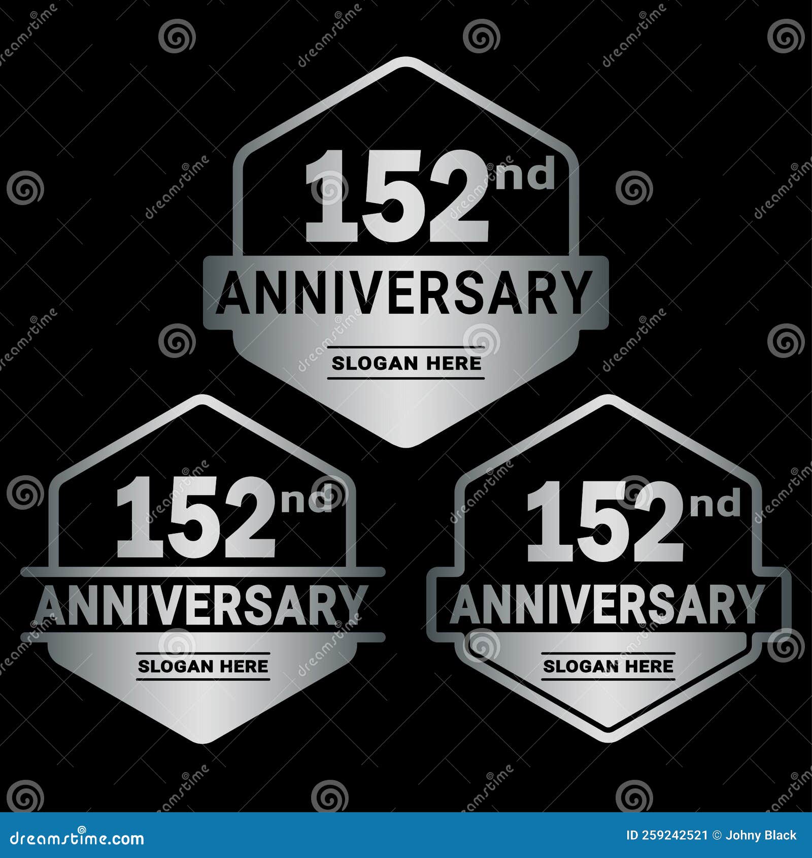 152 Years Anniversary Celebration Logotype. 152nd Anniversary Logo ...