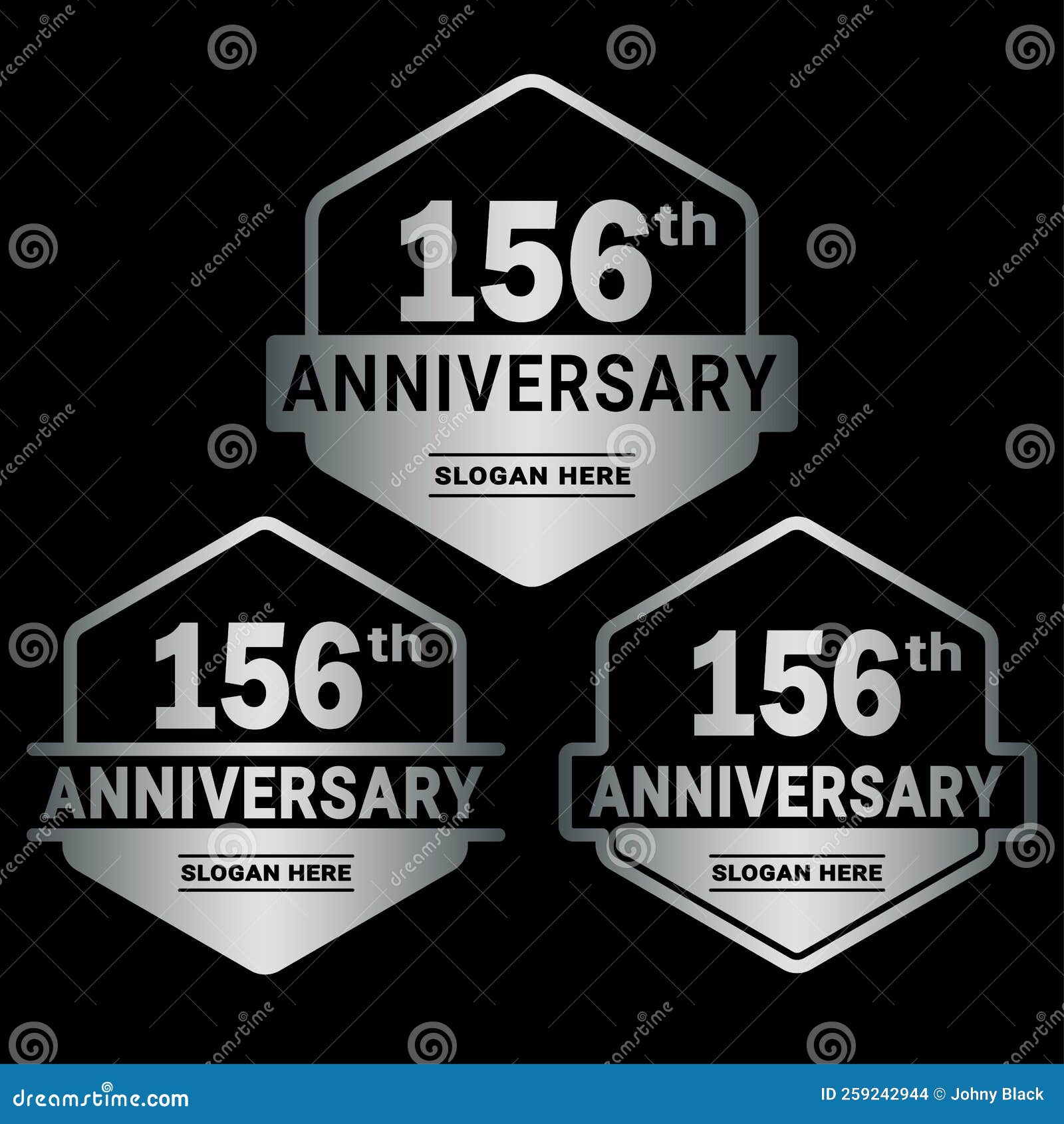 156 Years Anniversary Celebration Logotype. 156th Anniversary Logo ...
