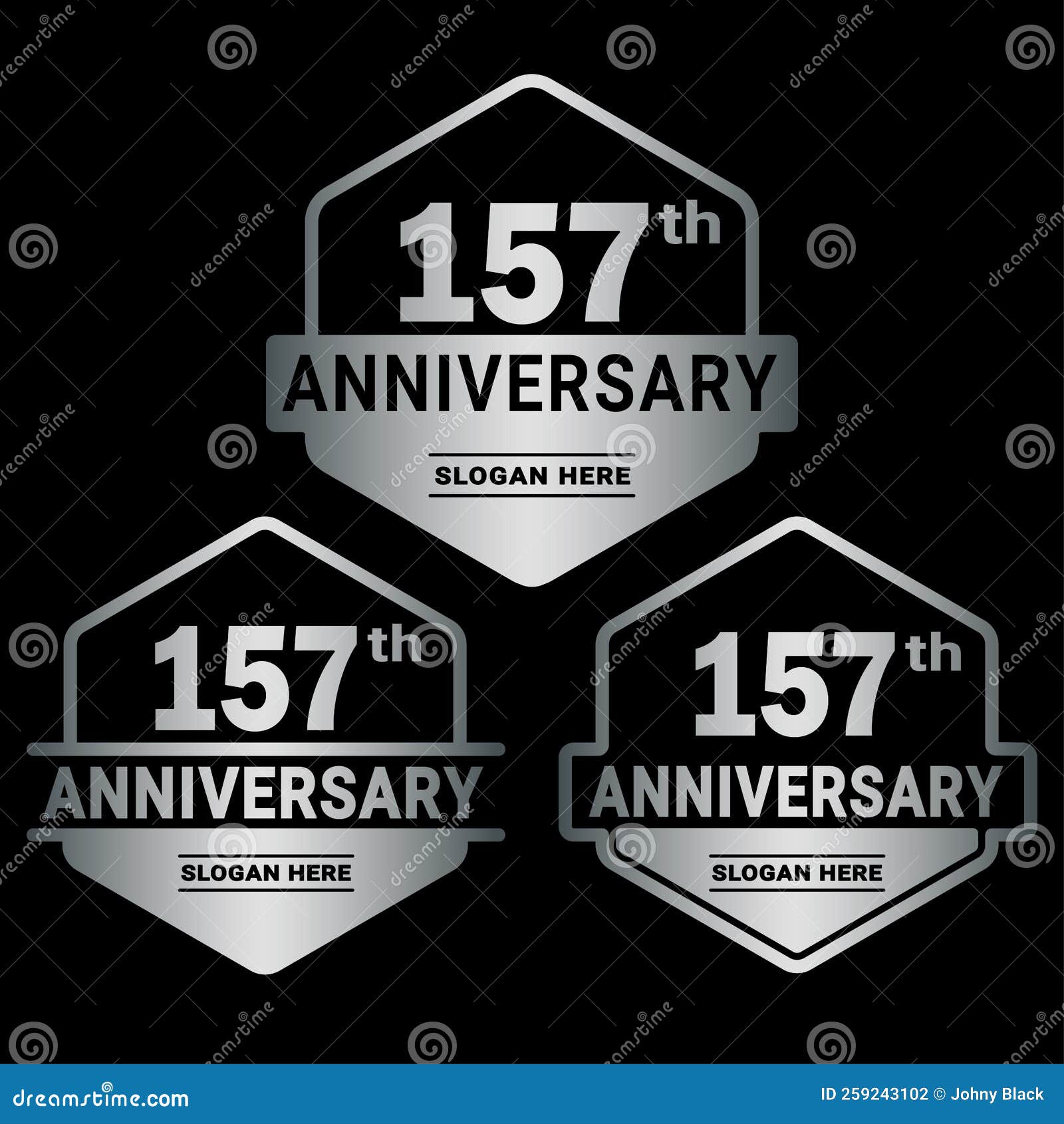 157 Years Anniversary Celebration Logotype. 157th Anniversary Logo ...