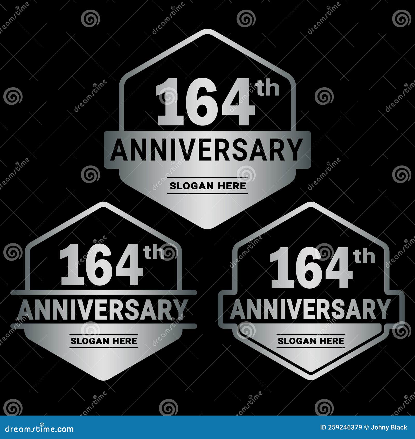 164 Years Anniversary Celebration Logotype. 164th Anniversary Logo ...