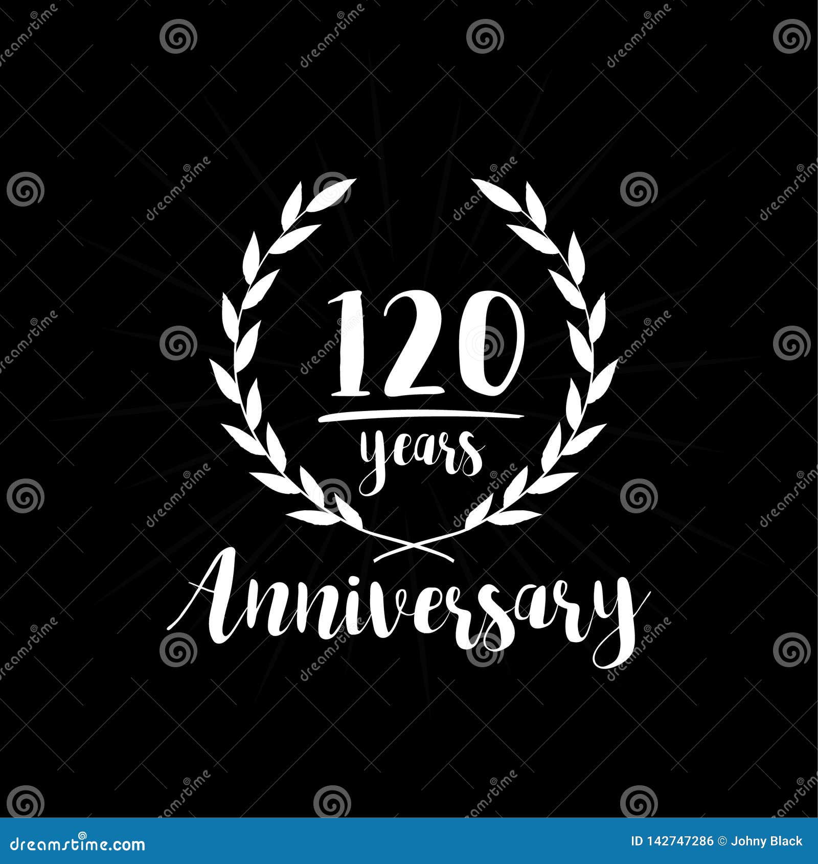 120th Anniversary Design Template. 120 Years Logo. 120 Years Vector And ...