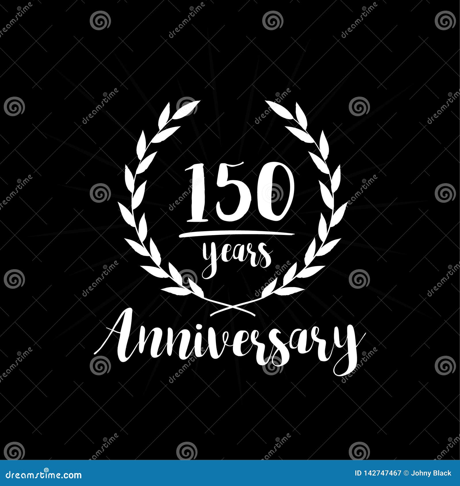 150 Years Anniversary Design Template. 150th Years Anniversary ...