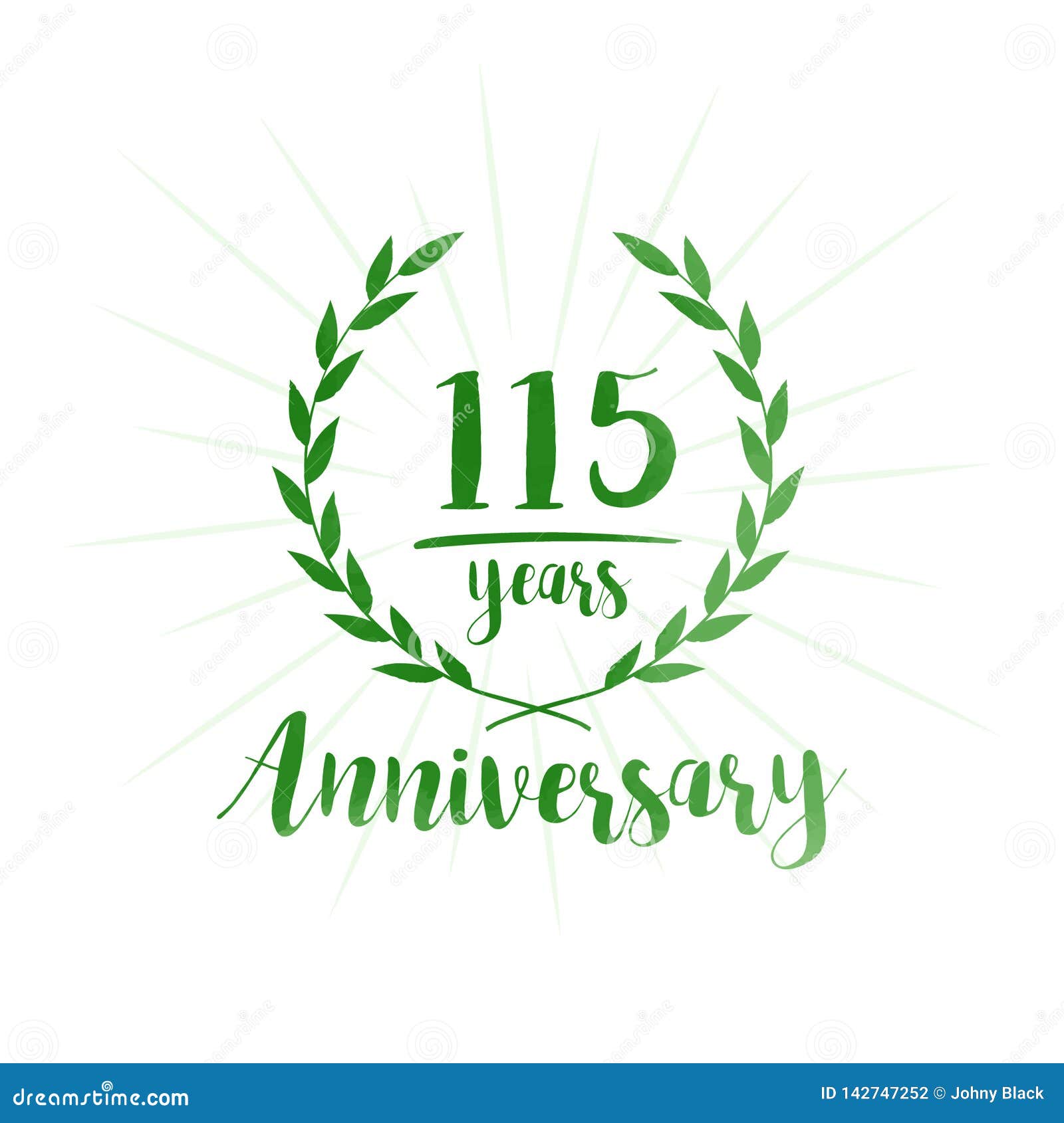 115th Anniversary Design Template. 115 Years Logo. 115 Years Vector And ...