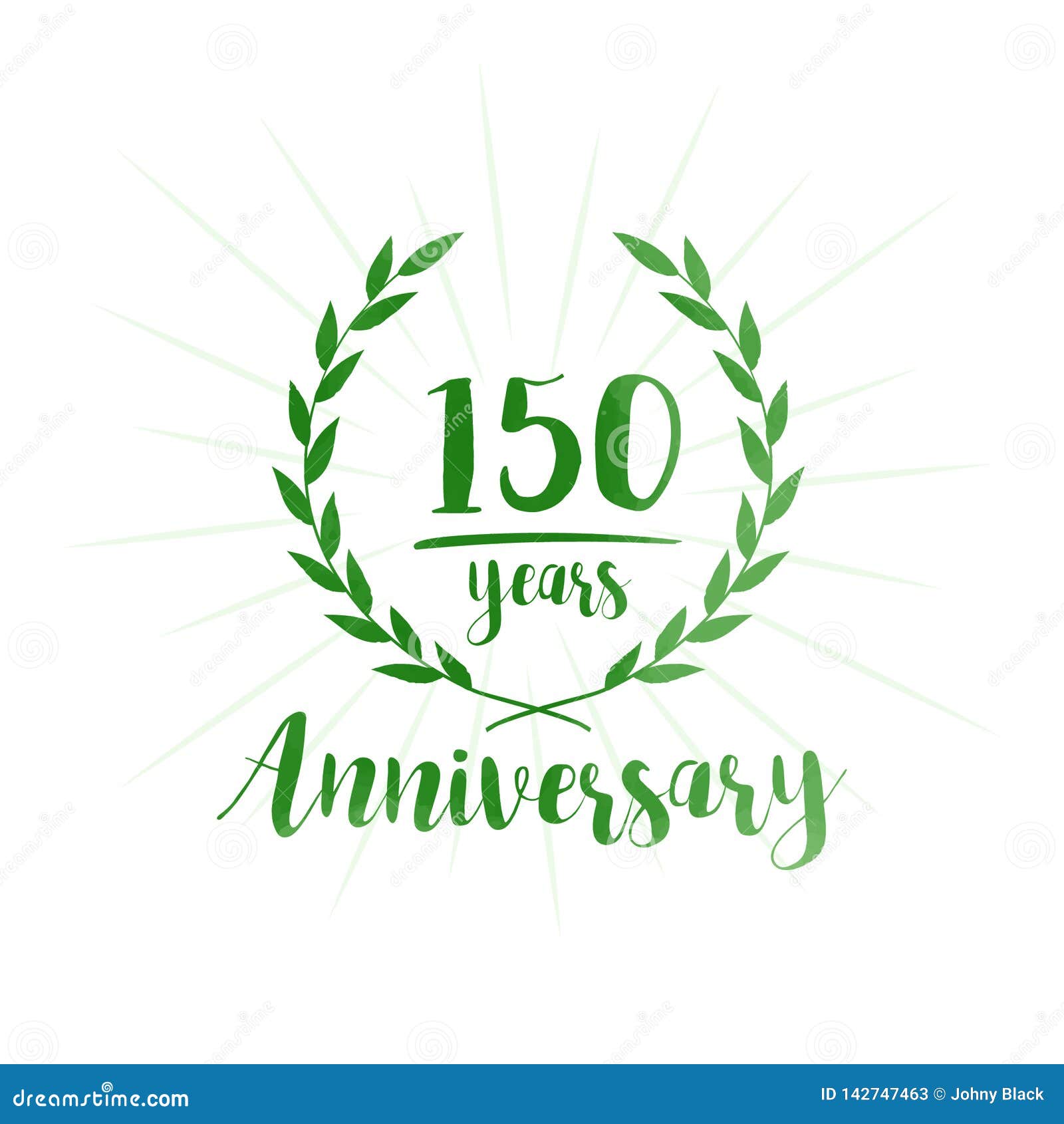 150 Years Anniversary Design Template. 150th Years Anniversary ...