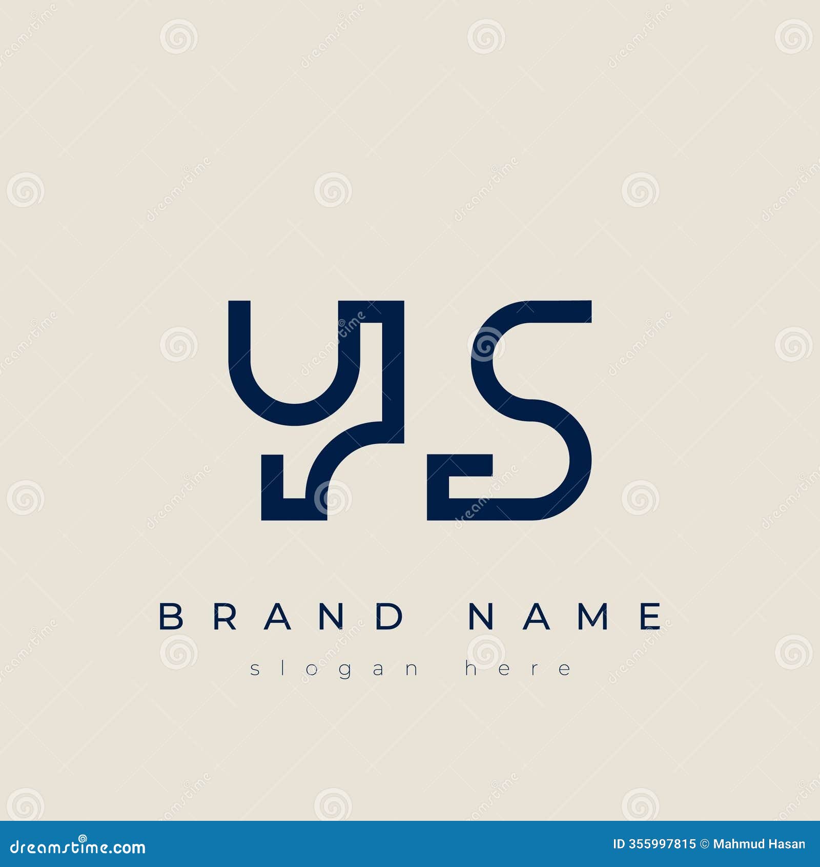 YS Alphabet Letter Icon Logo Stock Vector - Illustration of modern ...