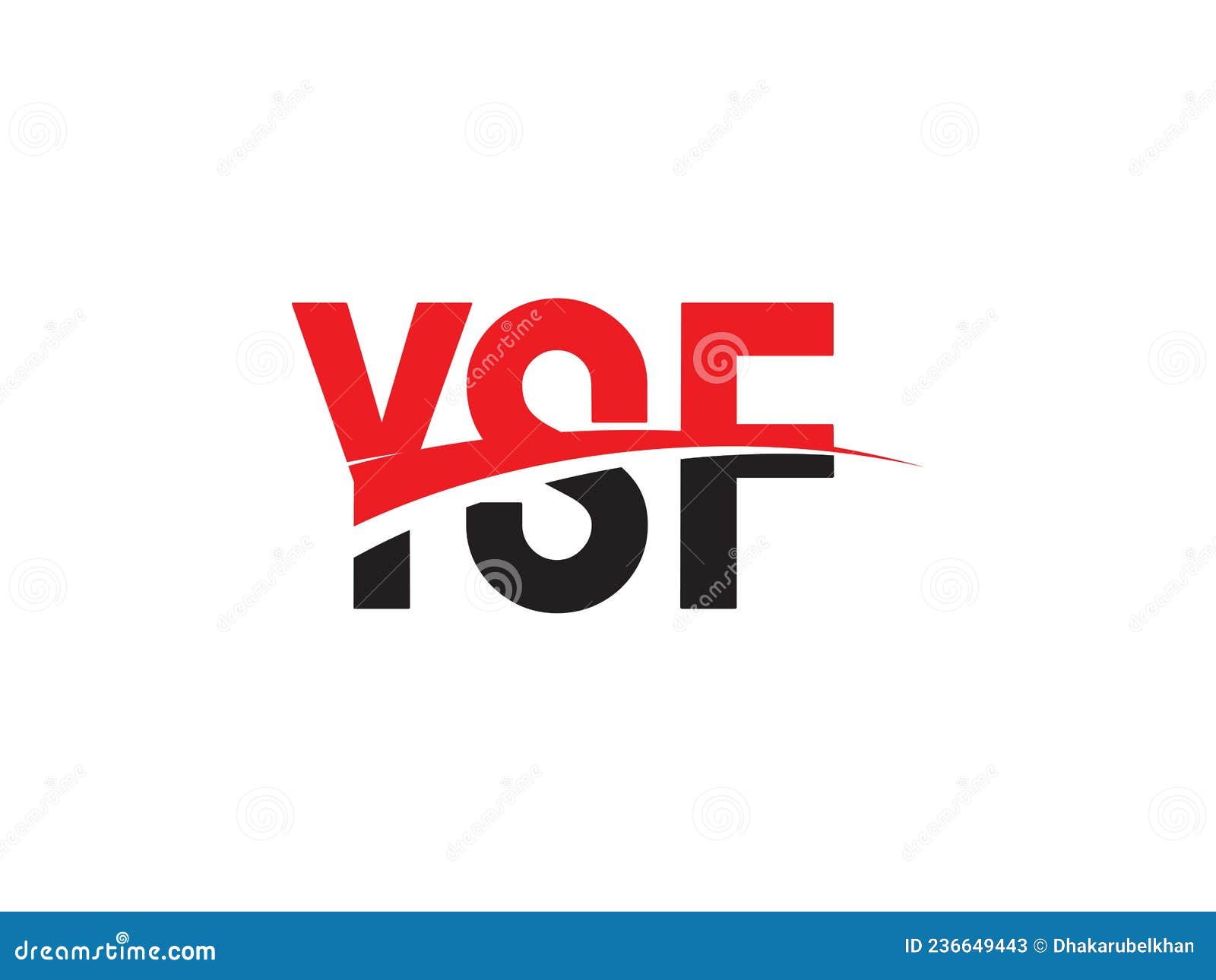 YSF Letter Initial Logo Design Vector Illustration Stock Vector ...