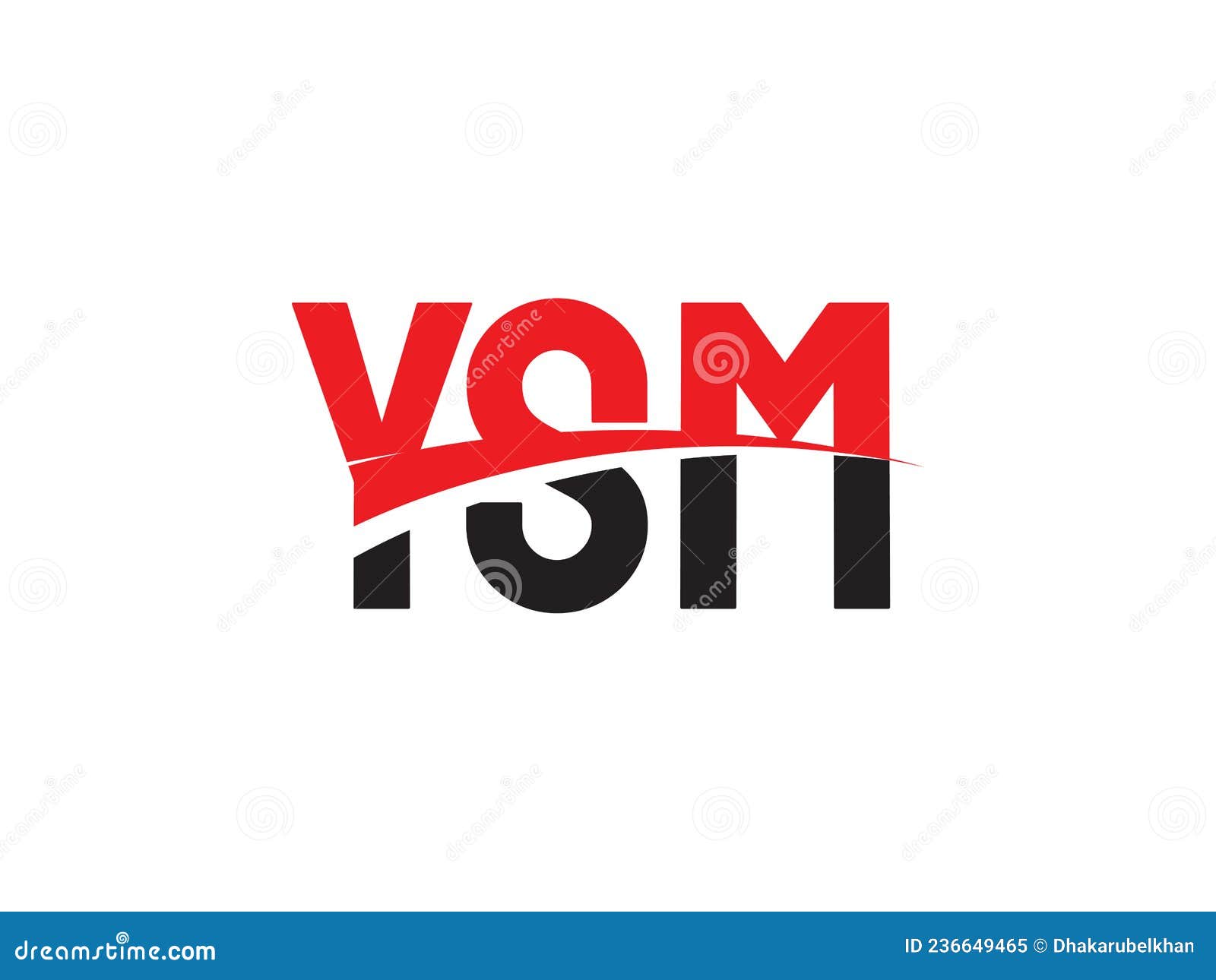 YSM Letter Initial Logo Design Vector Illustration Stock Vector ...