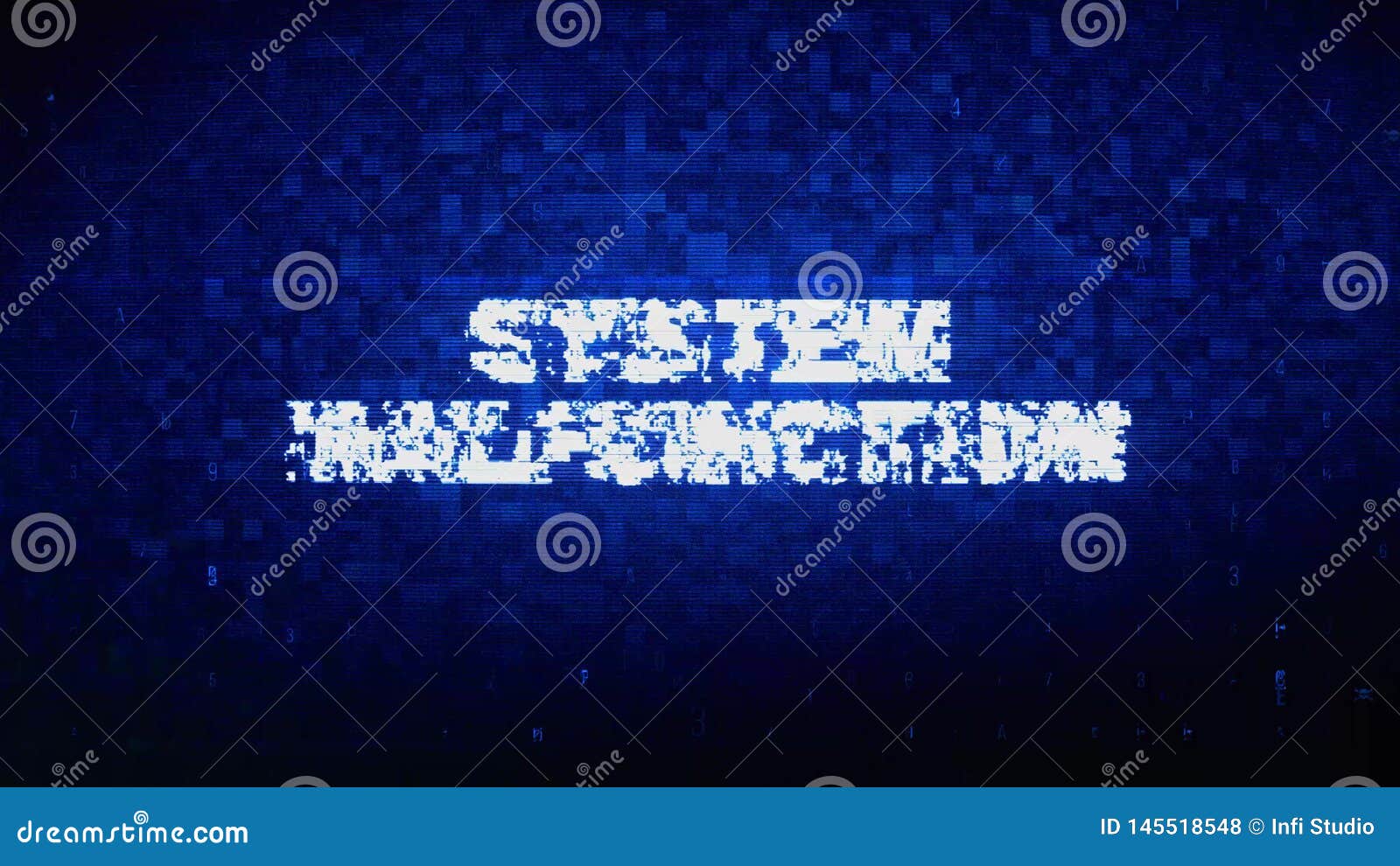 Ystem Malfunction Text Digital Noise Twitch Glitch Distortion Effect ...