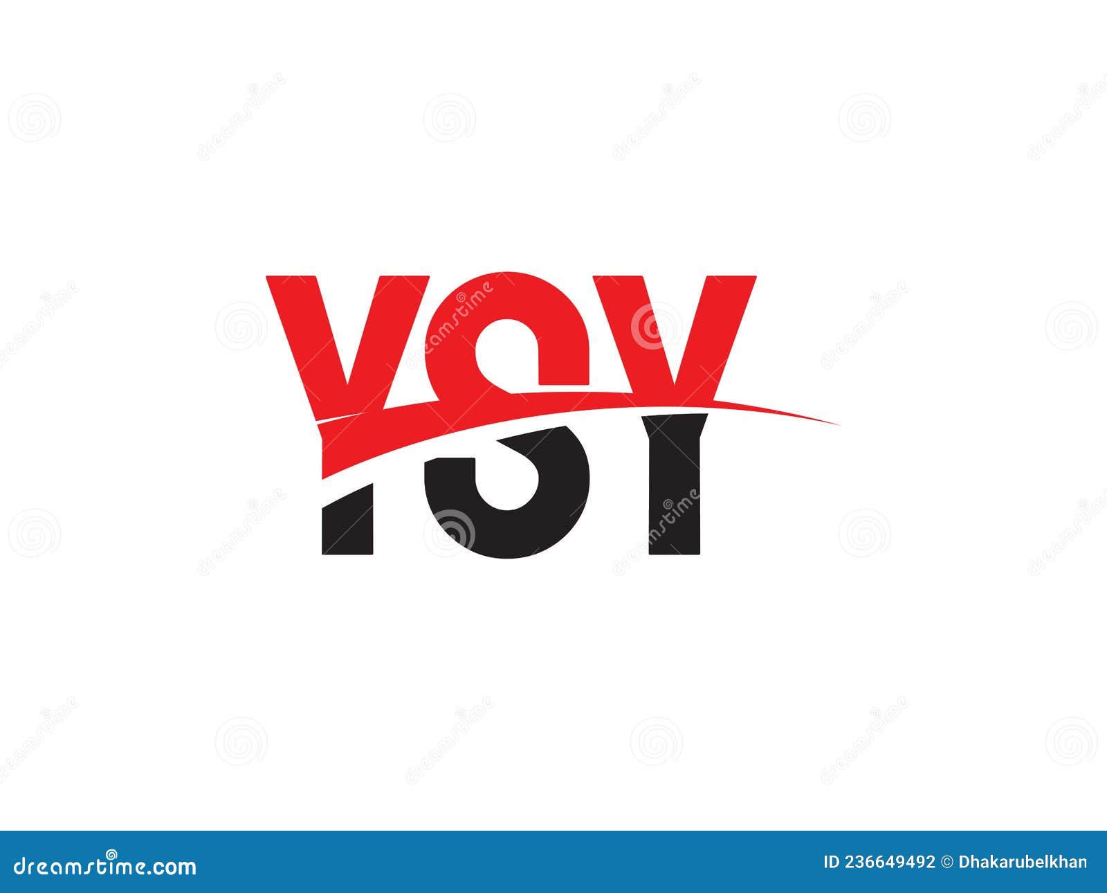 YSY Letter Initial Logo Design Vector Illustration Stock Vector ...