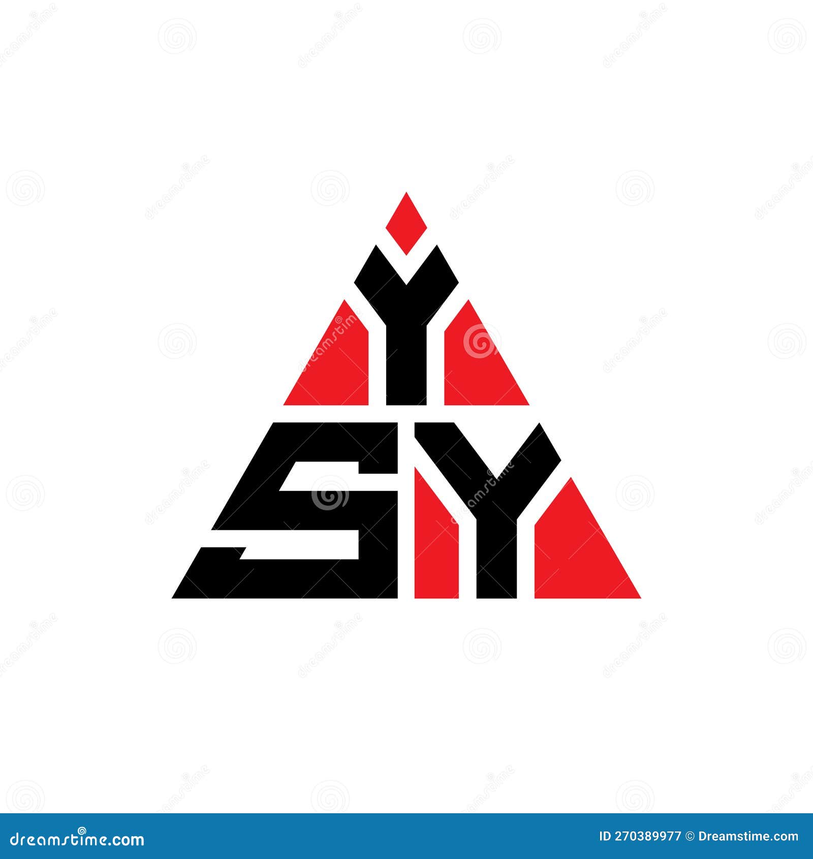 YSY Triangle Letter Logo Design with Triangle Shape. YSY Triangle Logo ...