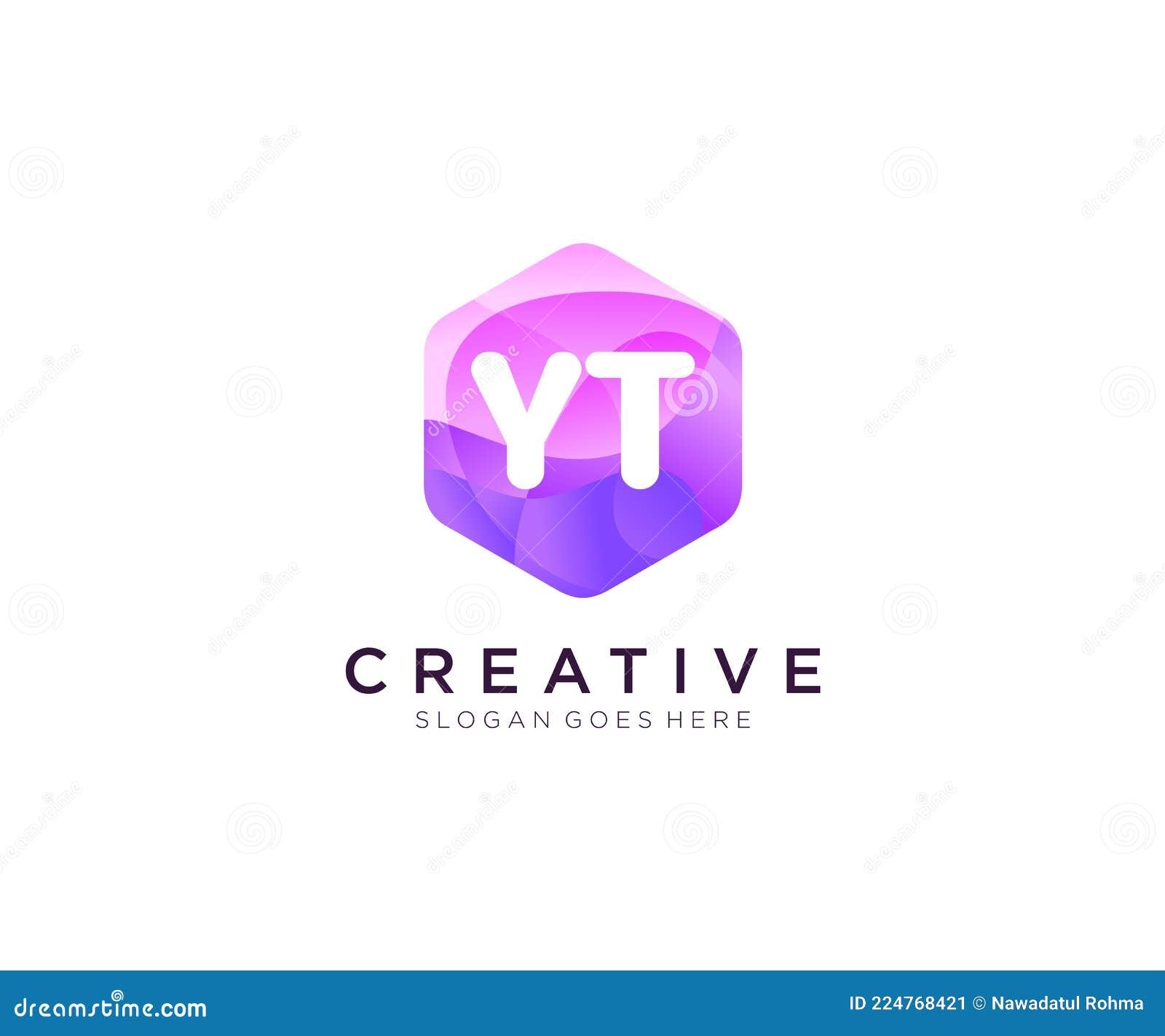 YT Initial Logo with Colorful Hexagon Modern Business Alphabet Logo ...
