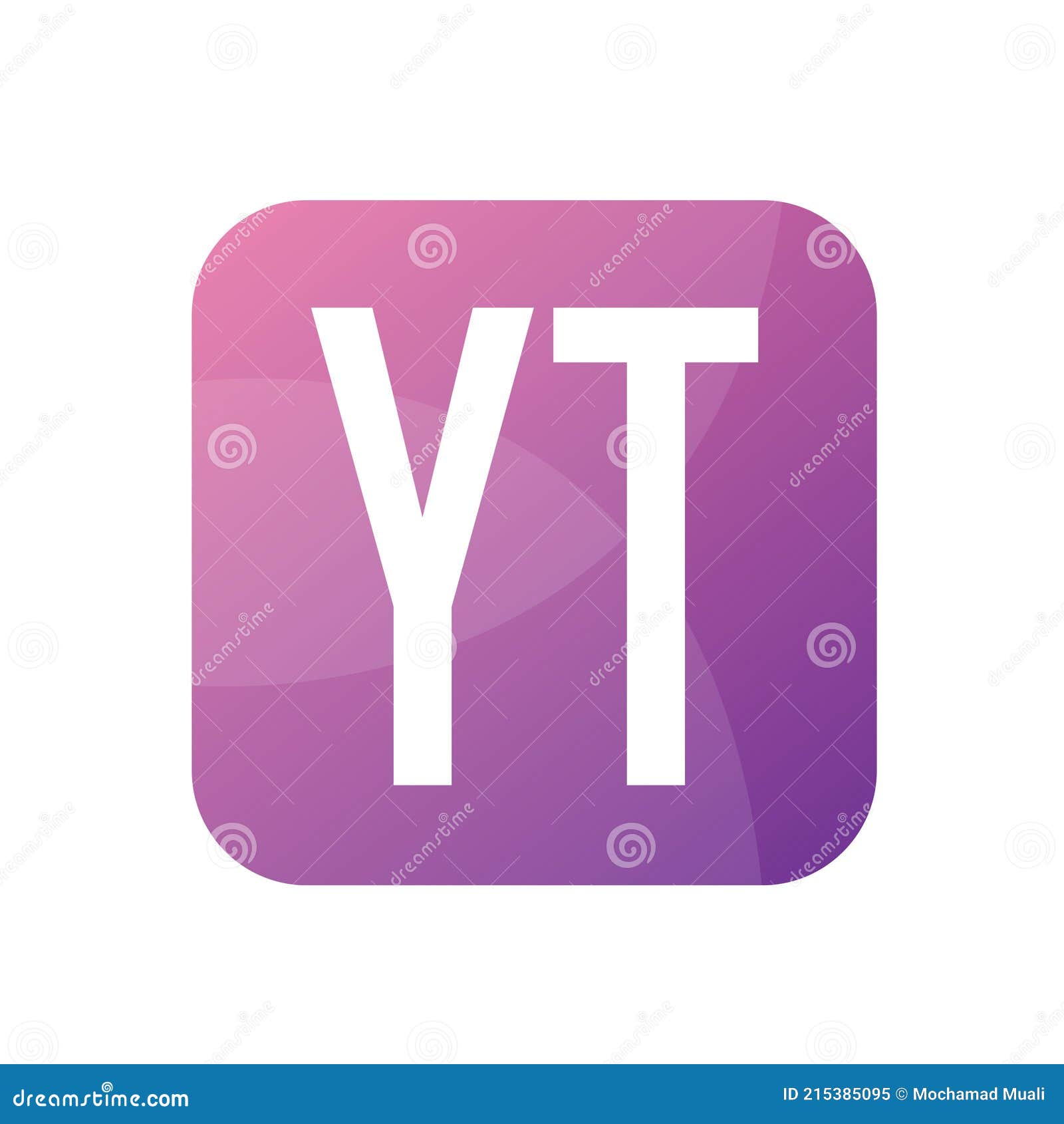 YT Letter Logo Design with Simple Style Stock Vector - Illustration of ...