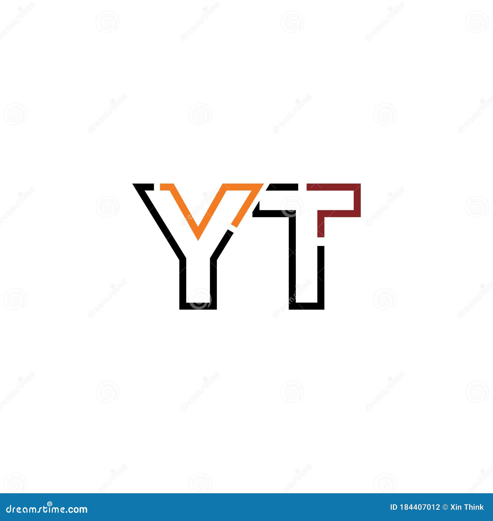 YT Letter Logo Icon Design Template Elements Stock Vector ...