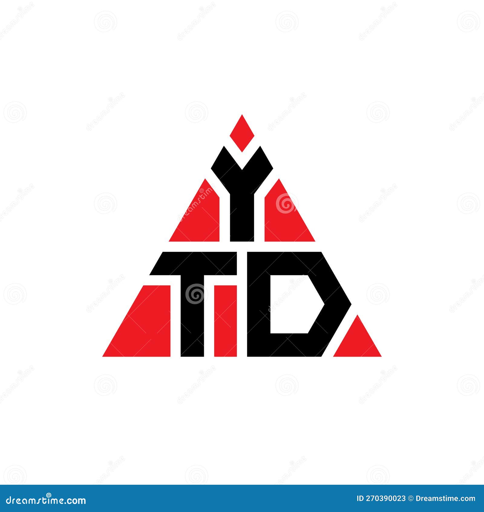 YTD Triangle Letter Logo Design with Triangle Shape. YTD Triangle Logo ...