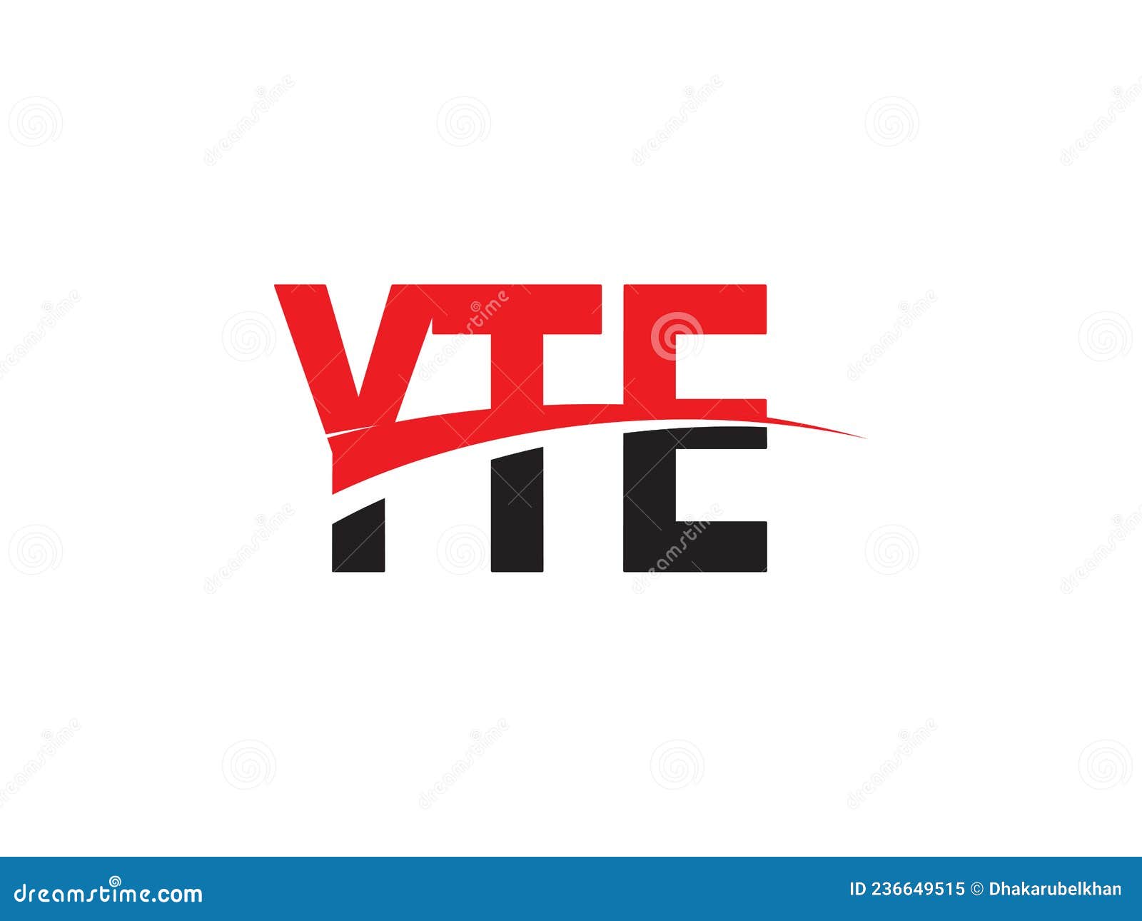 YTE Letter Initial Logo Design Vector Illustration Stock Vector ...