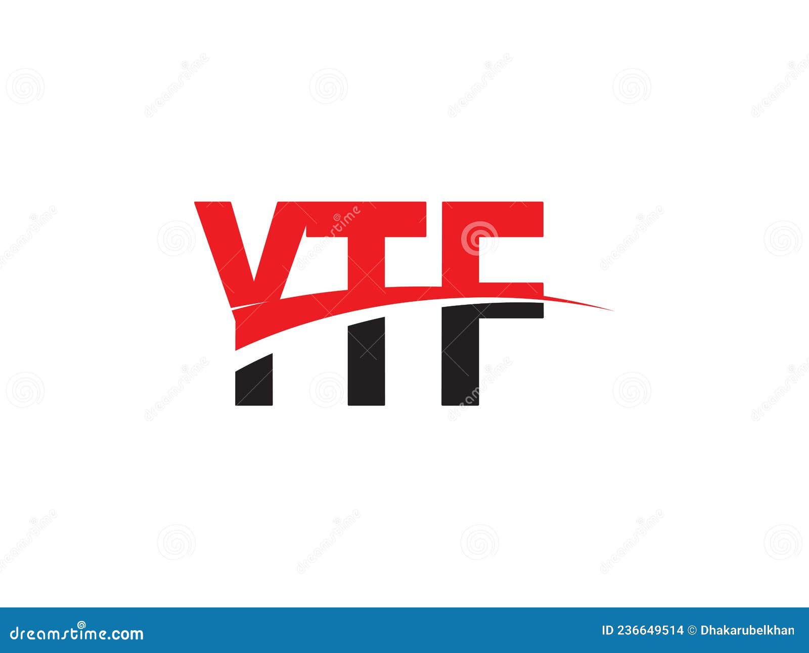 YTF Letter Initial Logo Design Vector Illustration Stock Vector ...