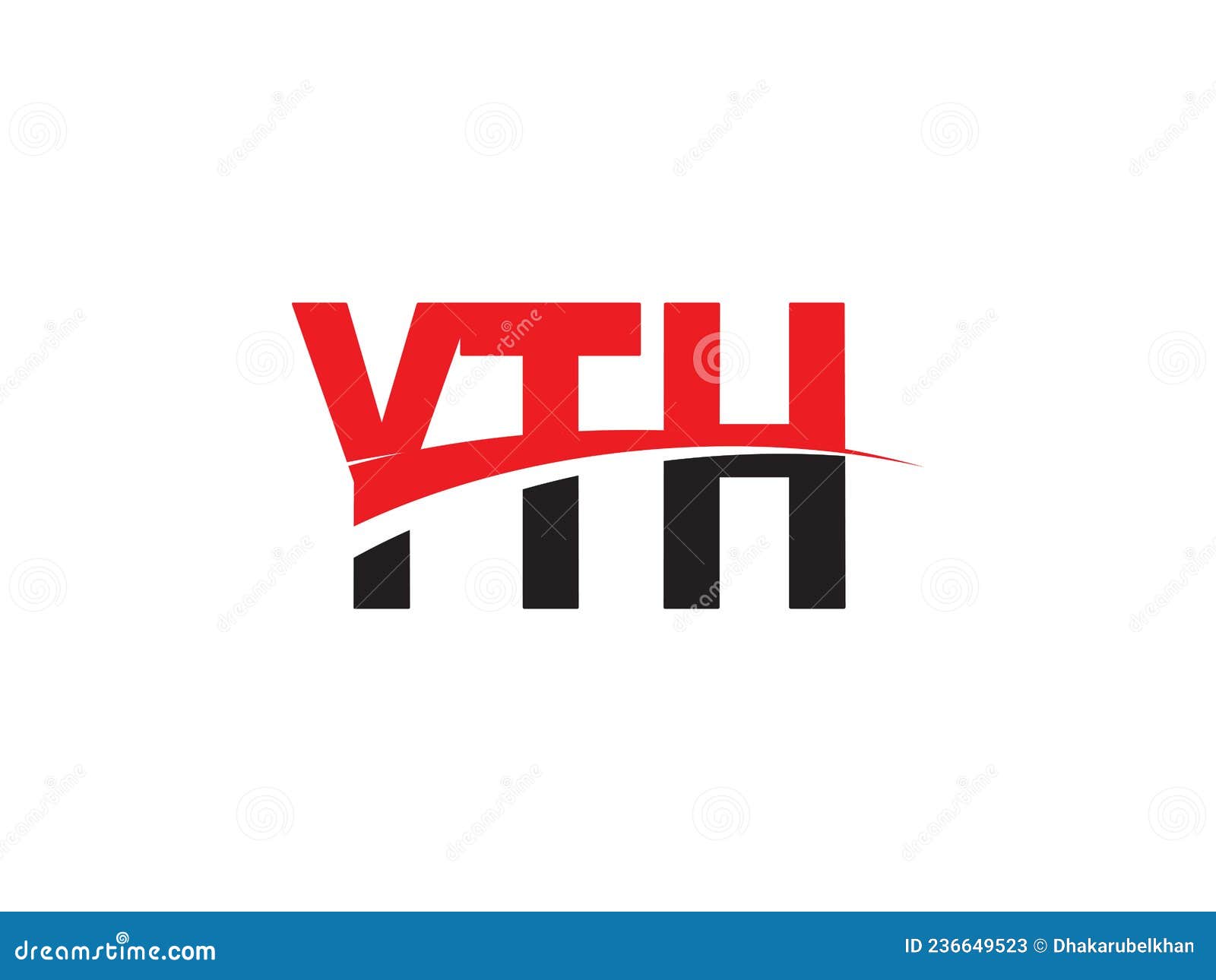 YTH Letter Initial Logo Design Vector Illustration Stock Vector ...