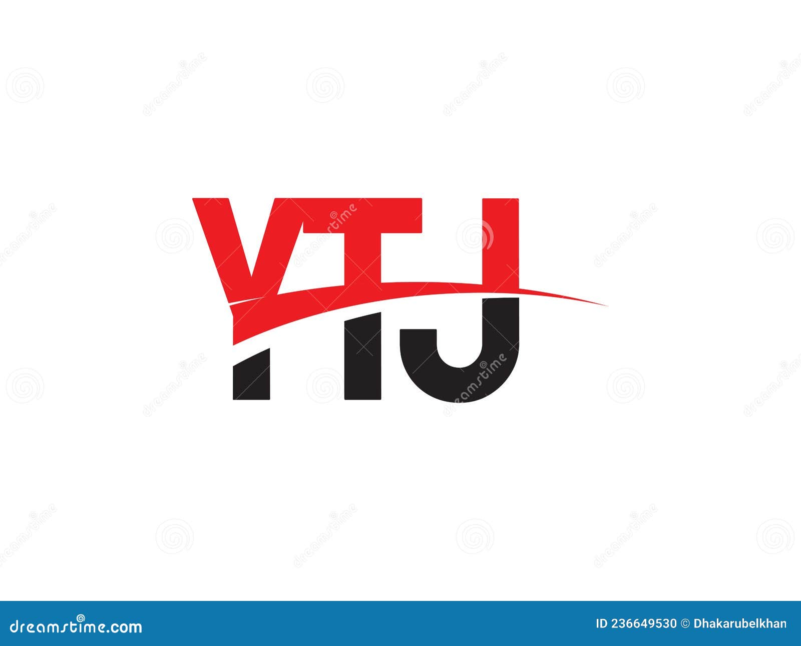 YTJ Letter Initial Logo Design Vector Illustration Stock Vector ...
