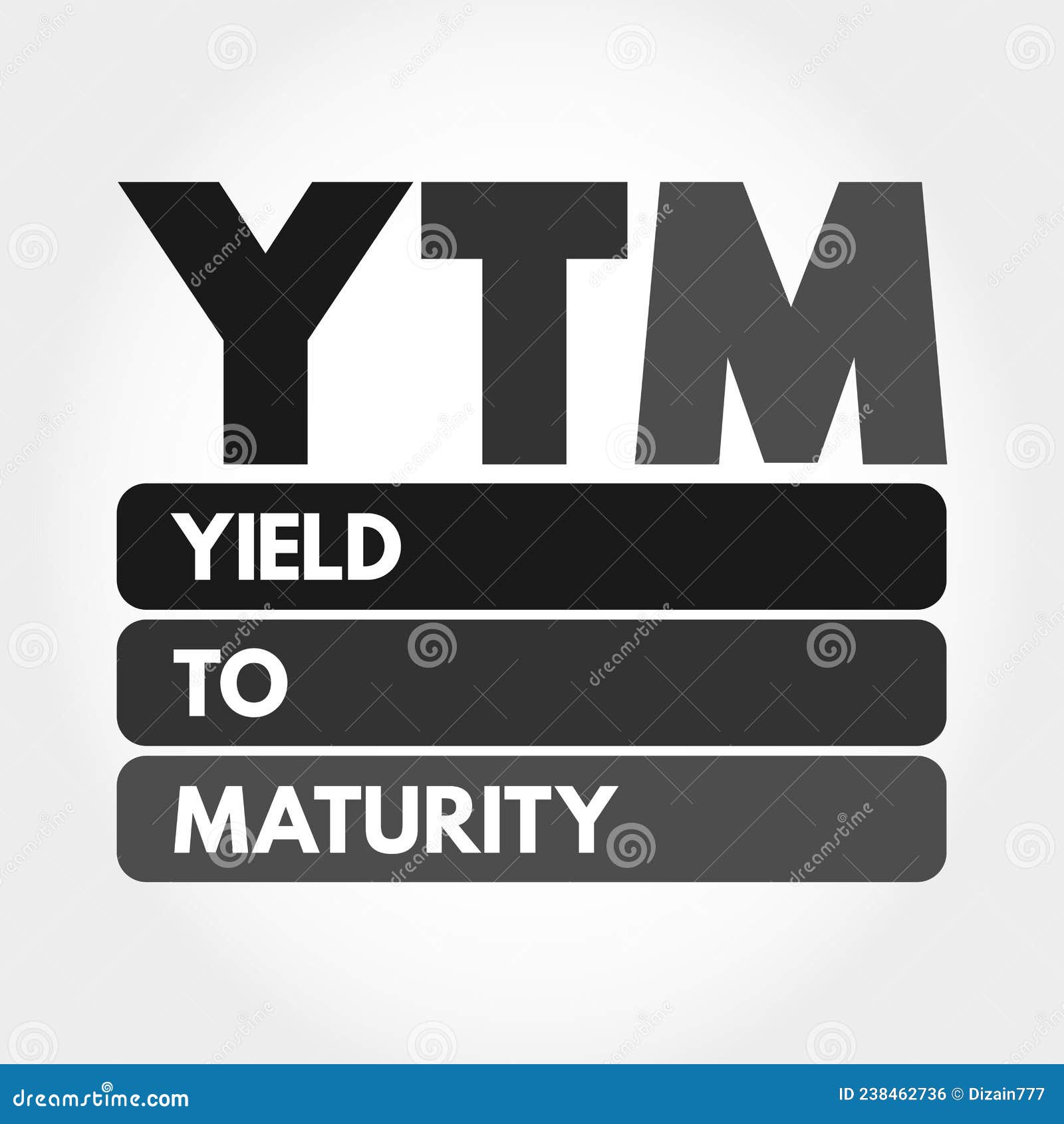 YTM - Yield To Maturity Acronym, Business Concept Background Royalty ...