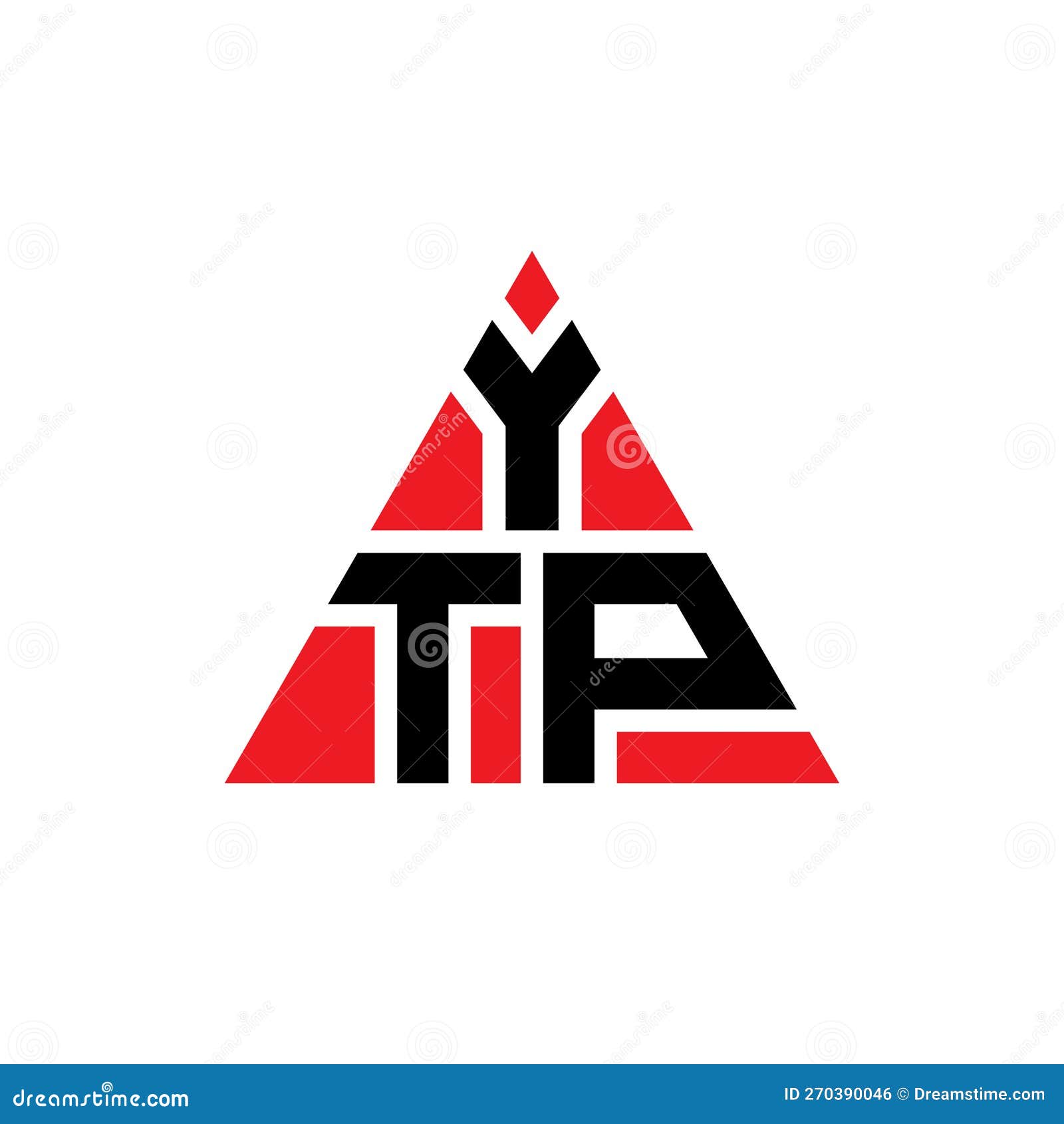 YTP Triangle Letter Logo Design with Triangle Shape. YTP Triangle Logo ...