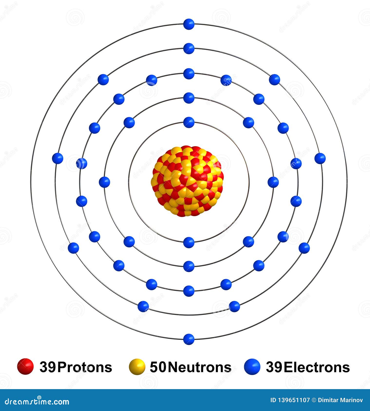 Yttrium stock illustration. Illustration of educational - 139651107