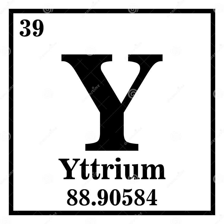 Yttrium Periodic Table of the Elements Vector Stock Vector ...