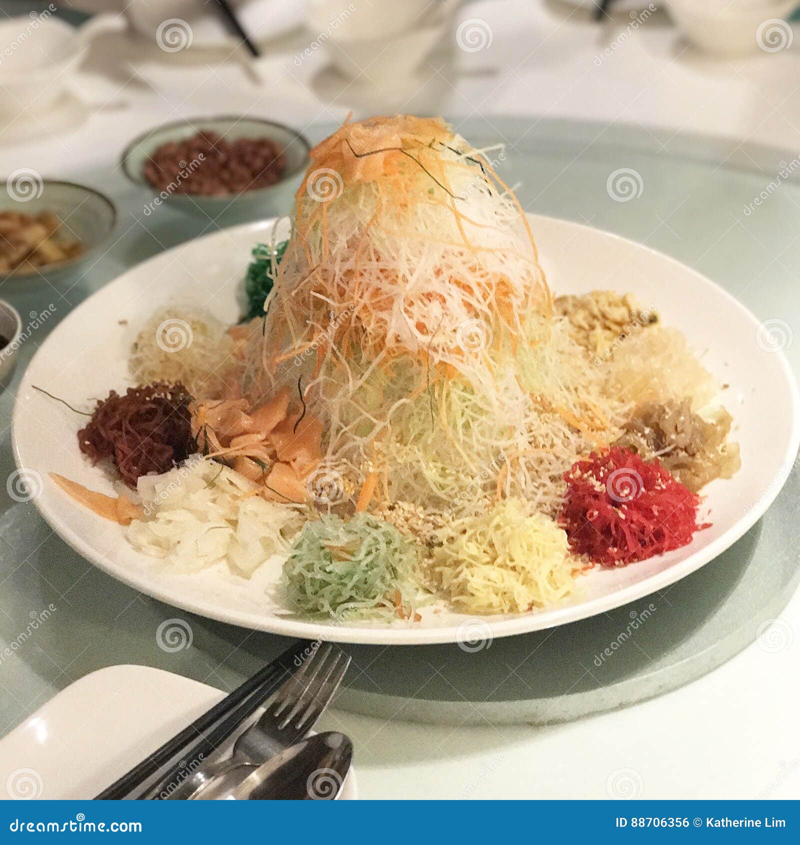 Yu Sheng Chinese New Year stock foto. Image of jaar, schotel - 88706356
