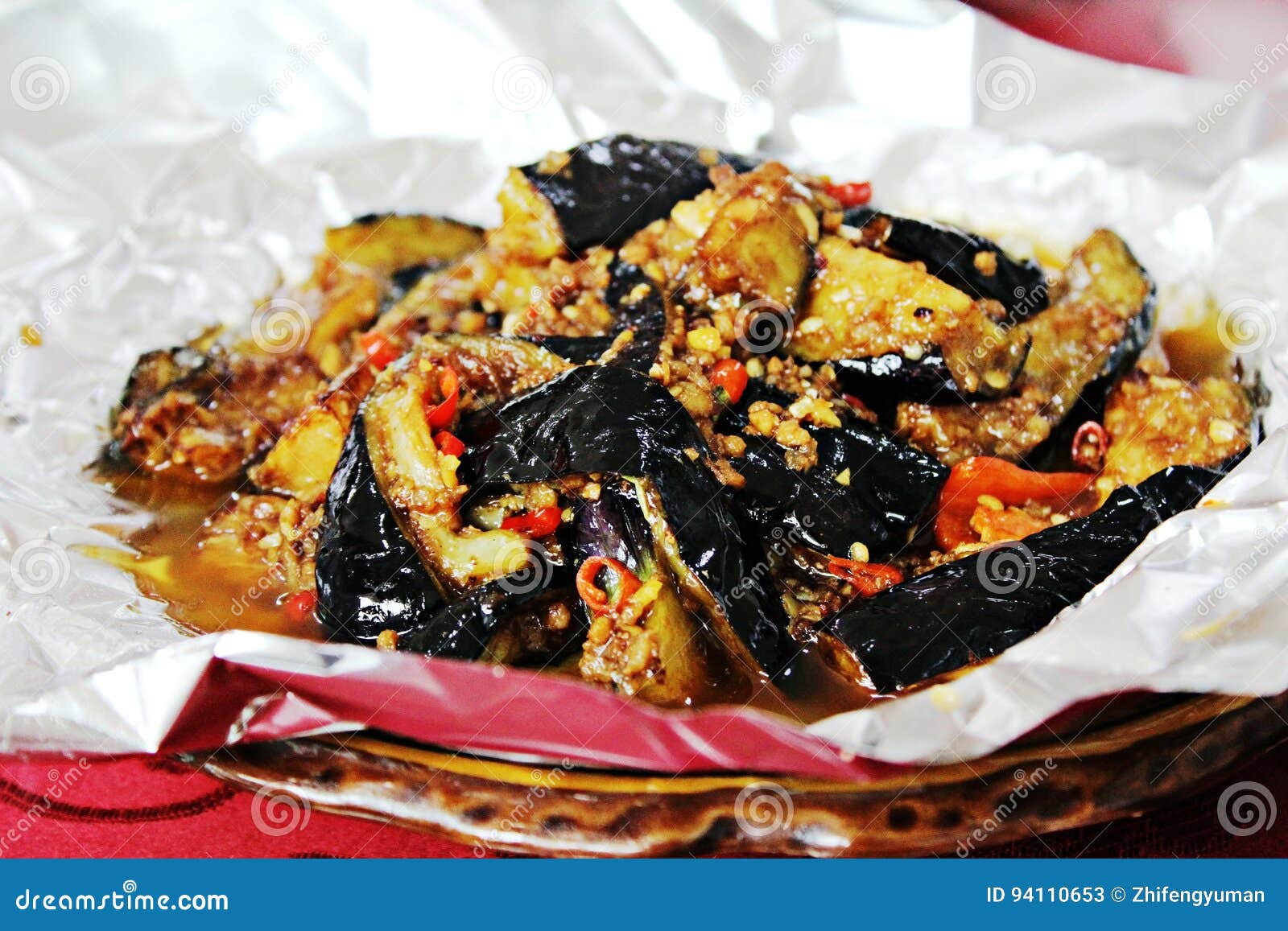 Yu-Shiang Eggplant stock image. Image of eggplant, paper - 94110653