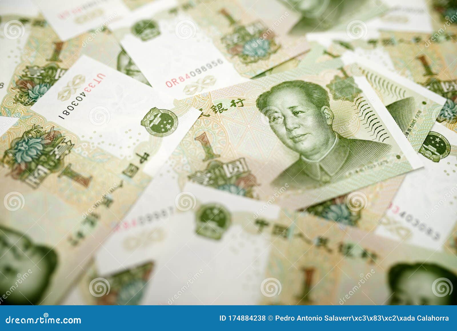 Yuan banknotes view stock photo. Image of business, green - 174884238