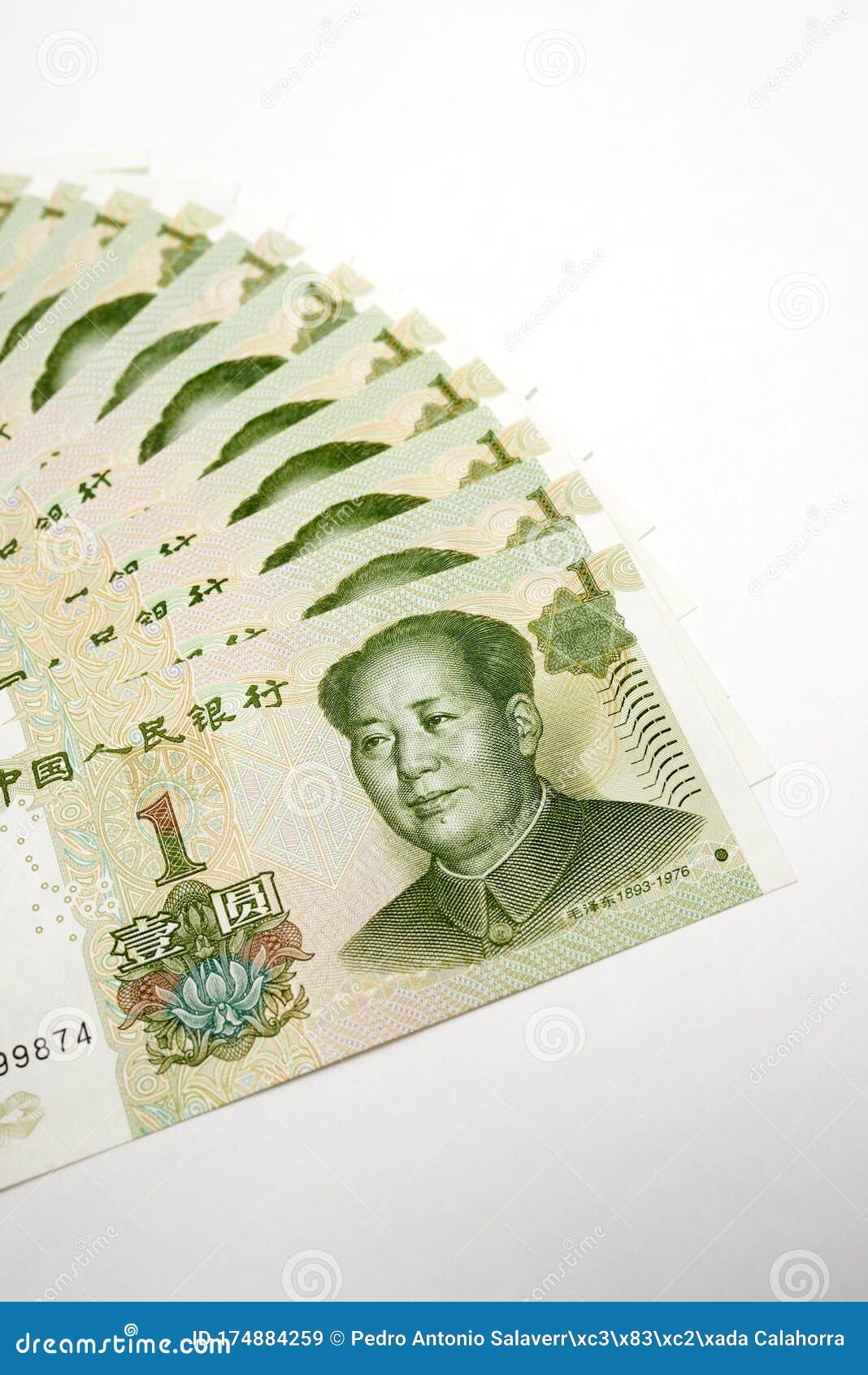 Yuan banknotes view stock image. Image of closeup, banknote - 174884259