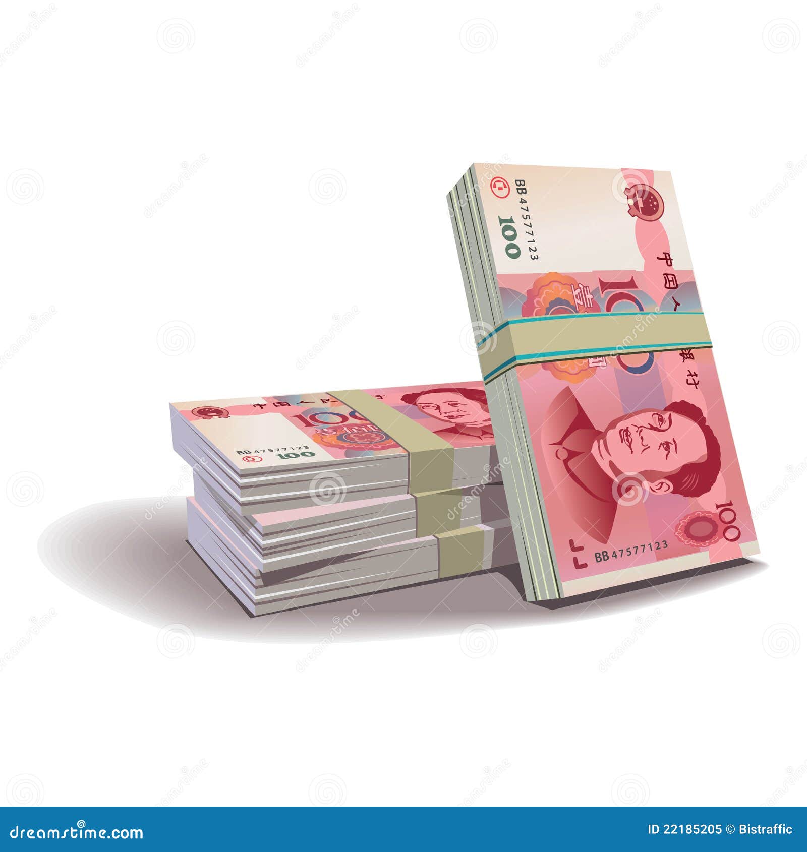 Yuan Banknotes And Coins Illustration, Fina Cartoon Vector ...