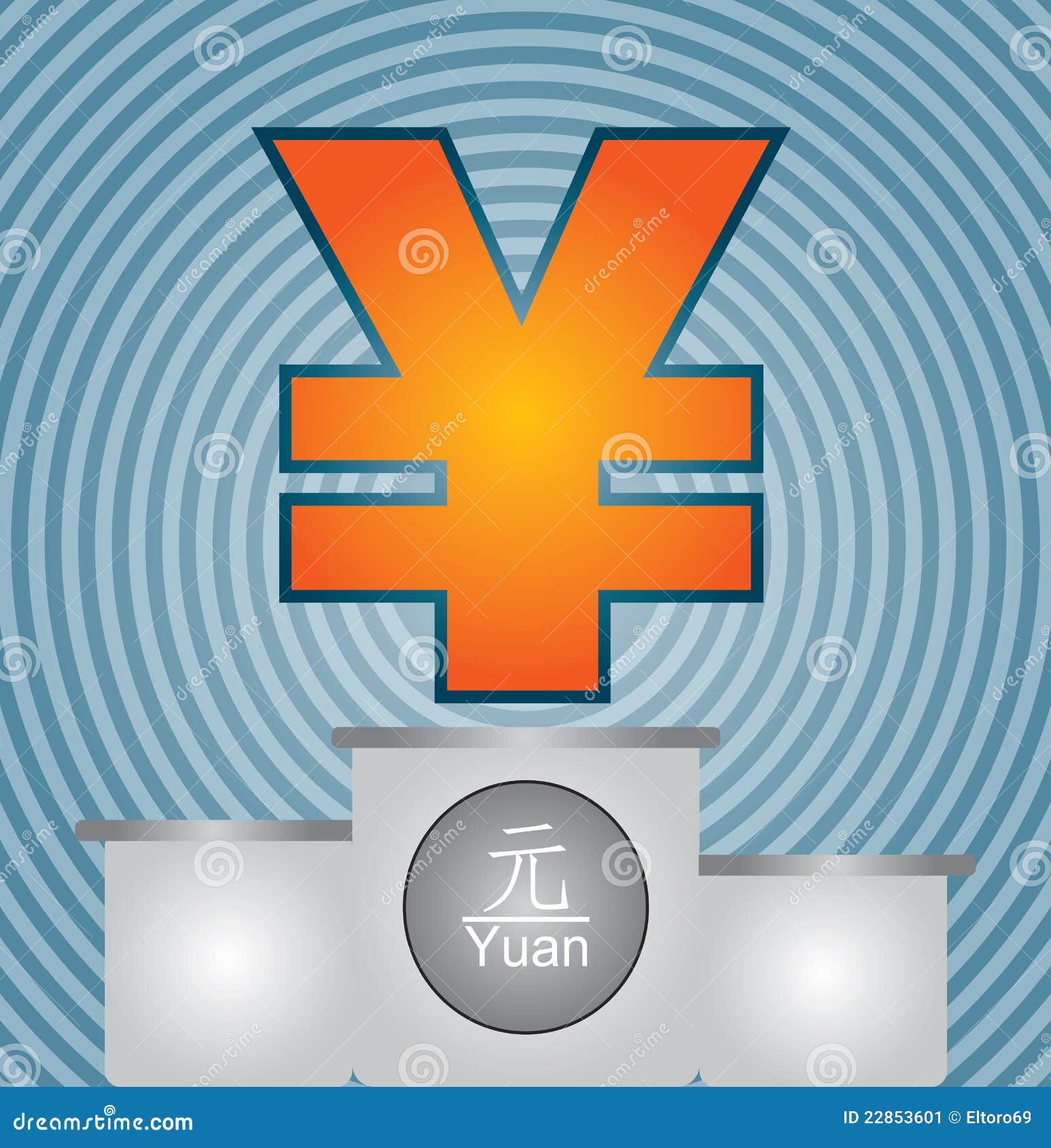 Yuan currency stock vector. Illustration of restoration - 22853601