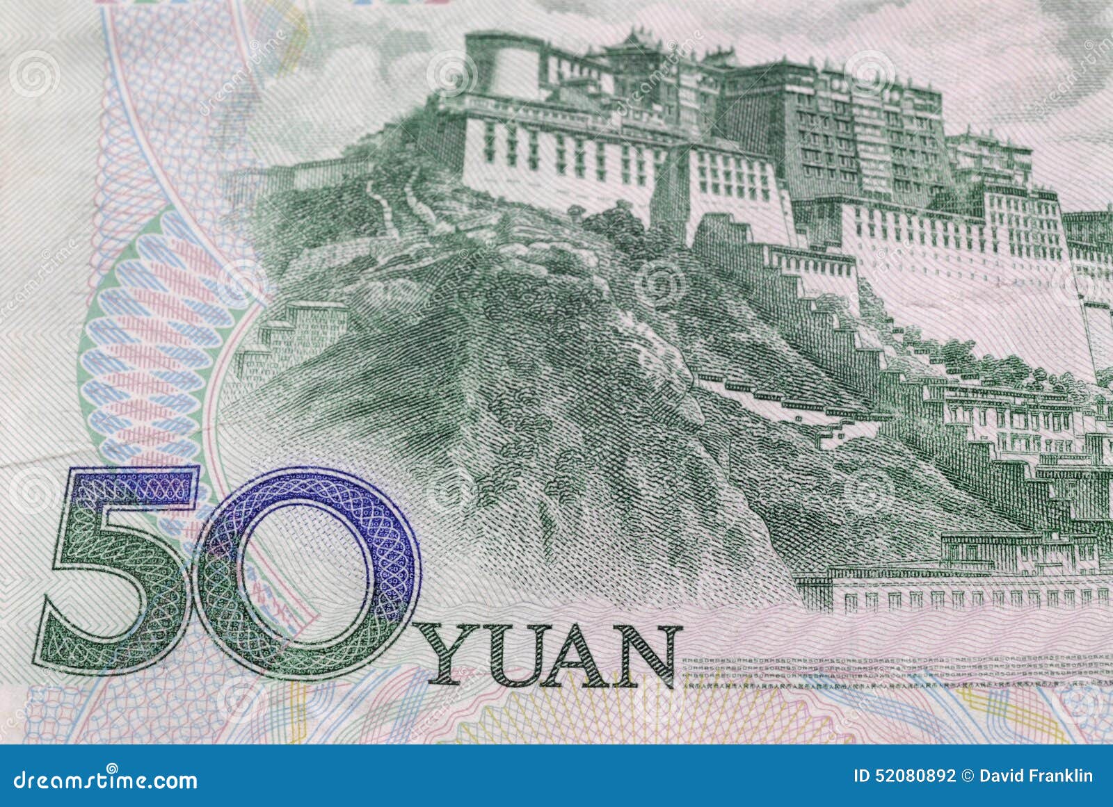Chinese Money : Yuan 50 Banknote Close Up Stock Photo - Image: 52080892